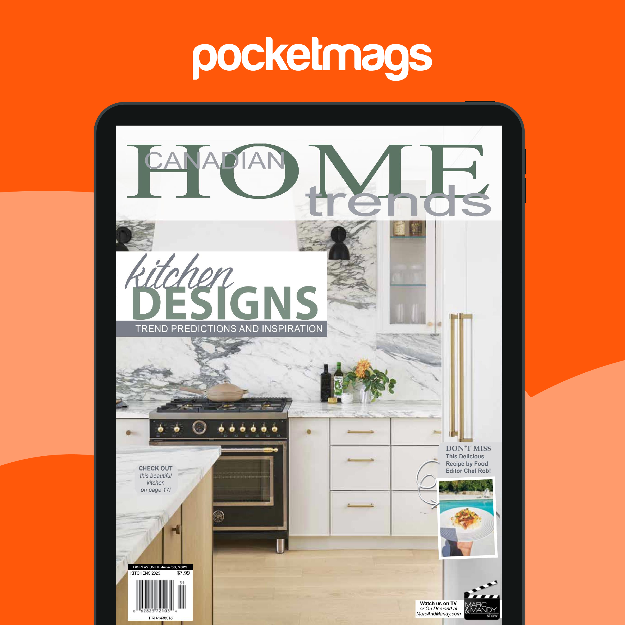 Canadian Home Trends Magazine Subscriptions and Kitchens 2025 Issue