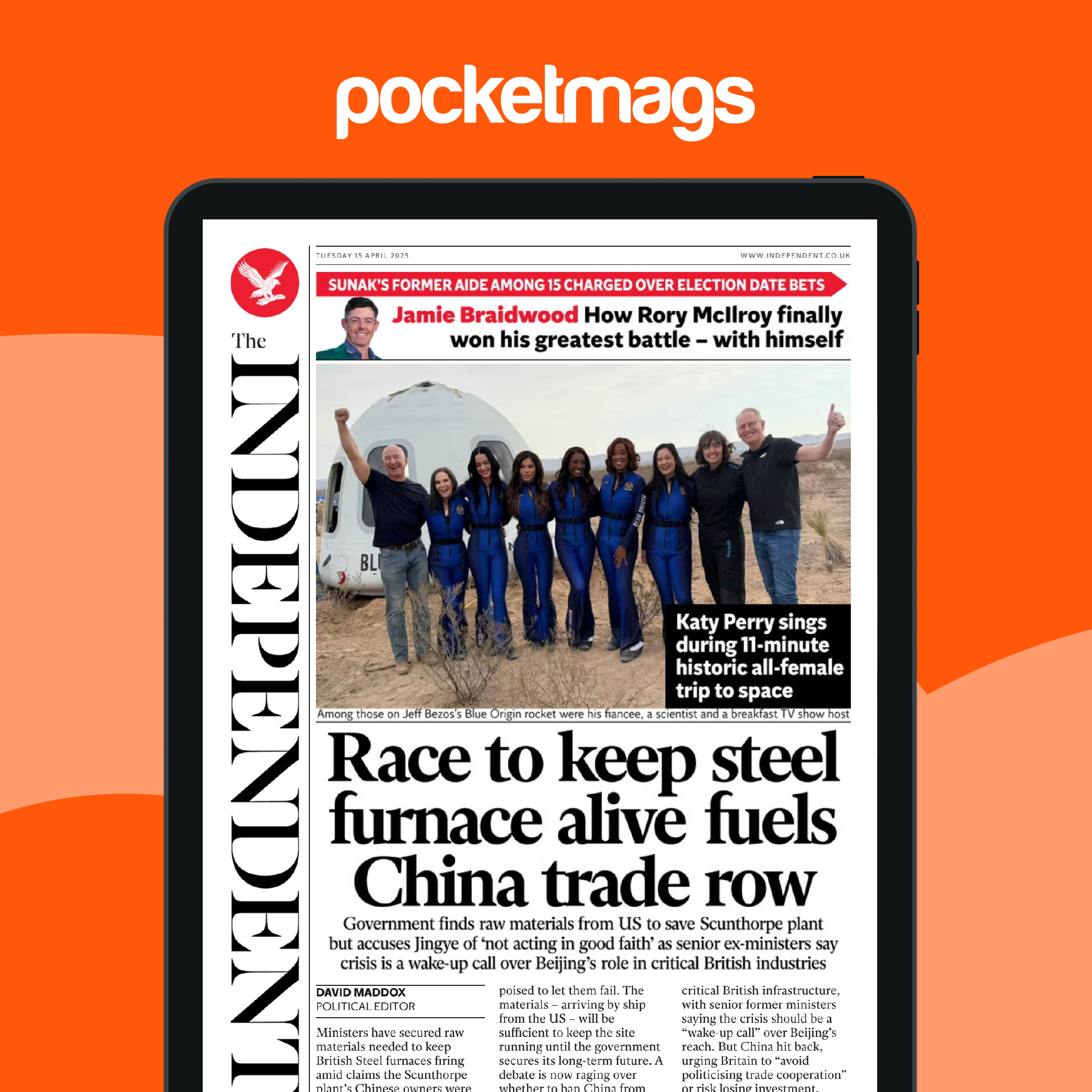 The Independent Daily Edition Newspaper - Tuesday, 15 April 2025 Vorige ...