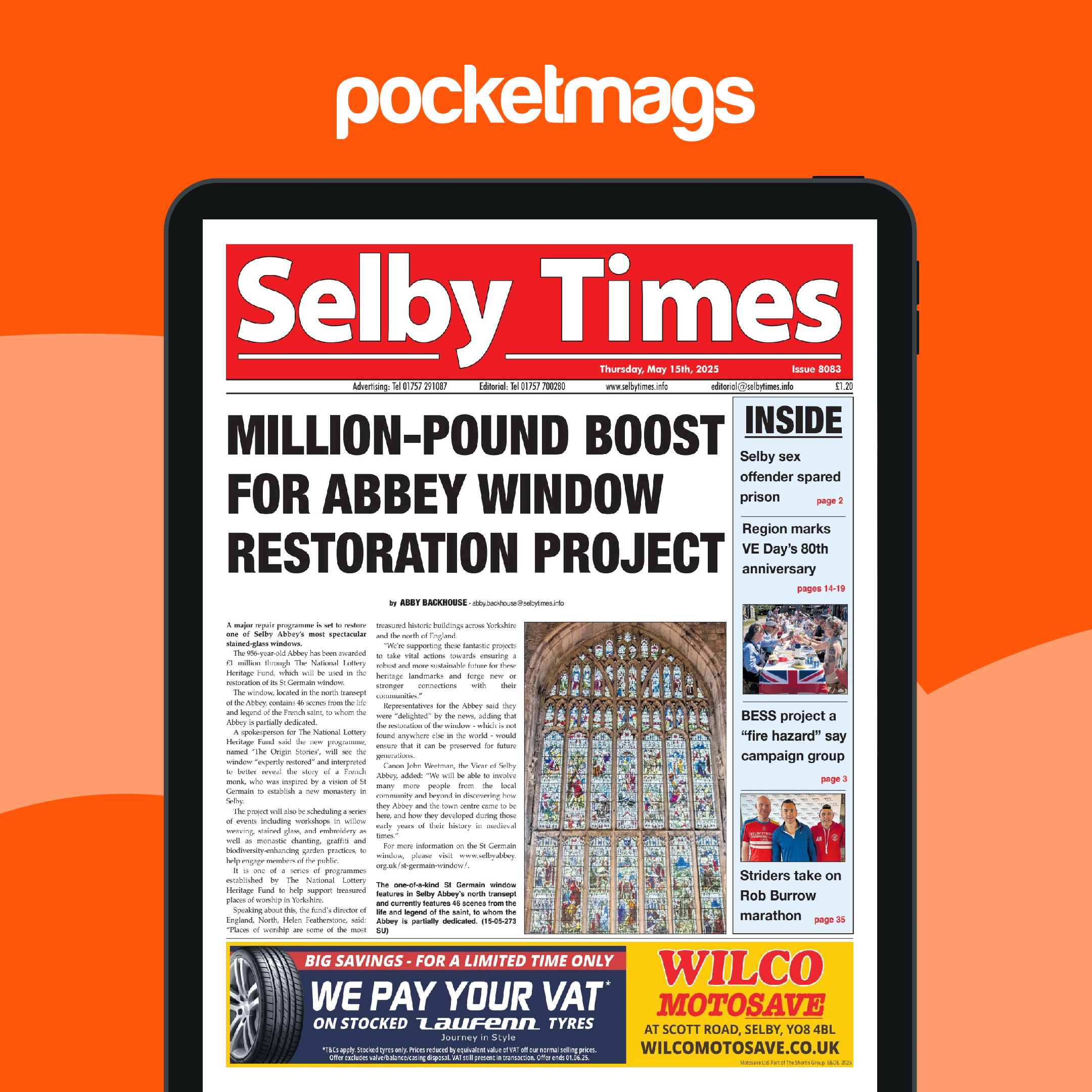 Selby Times Magazine - May 15th 2025 Back Issue