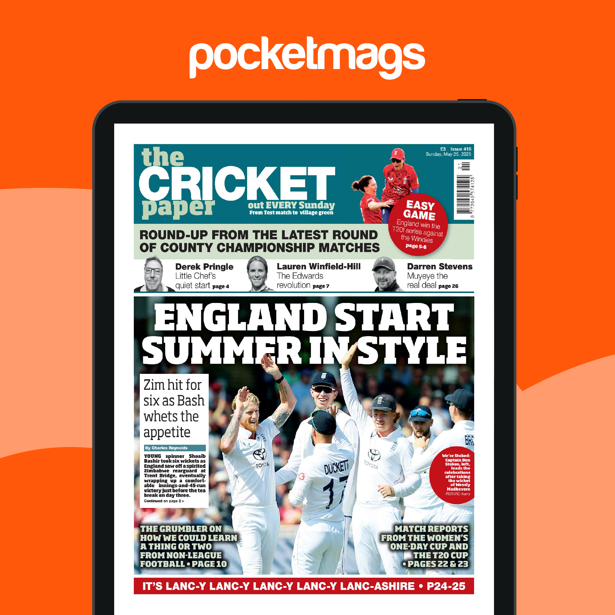 The Cricket Paper Magazine - 25th May 2025 Back Issue