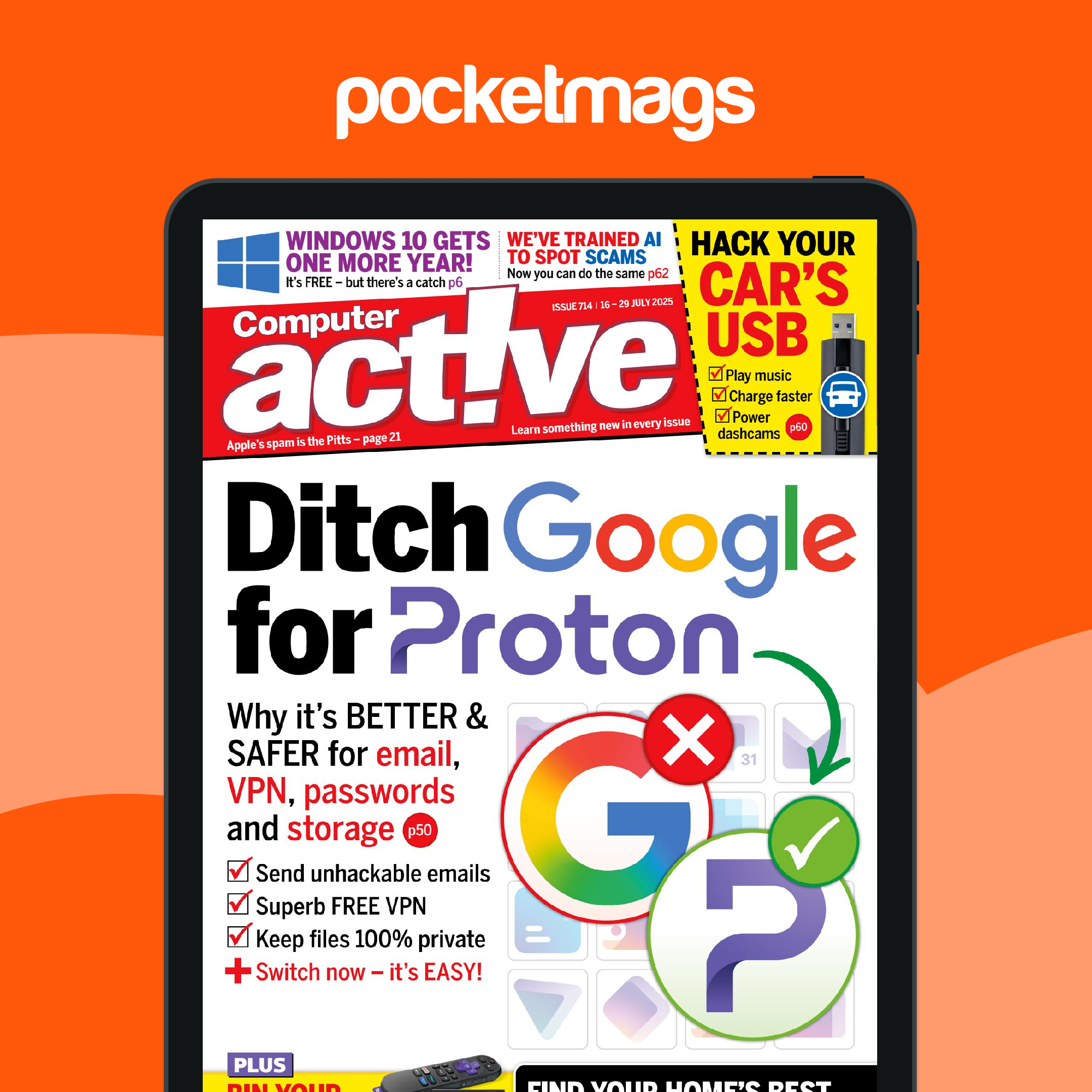 Computer Active Magazine Subscriptions and 714 Issue