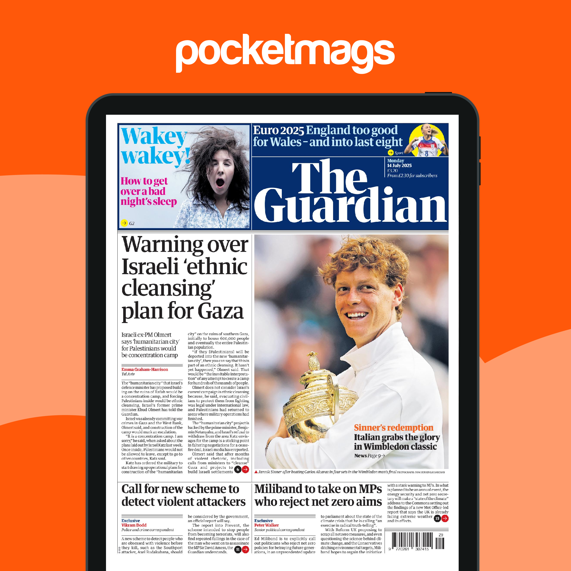 The Guardian Newspaper Subscriptions and Monday, 14 July 2025 Issue