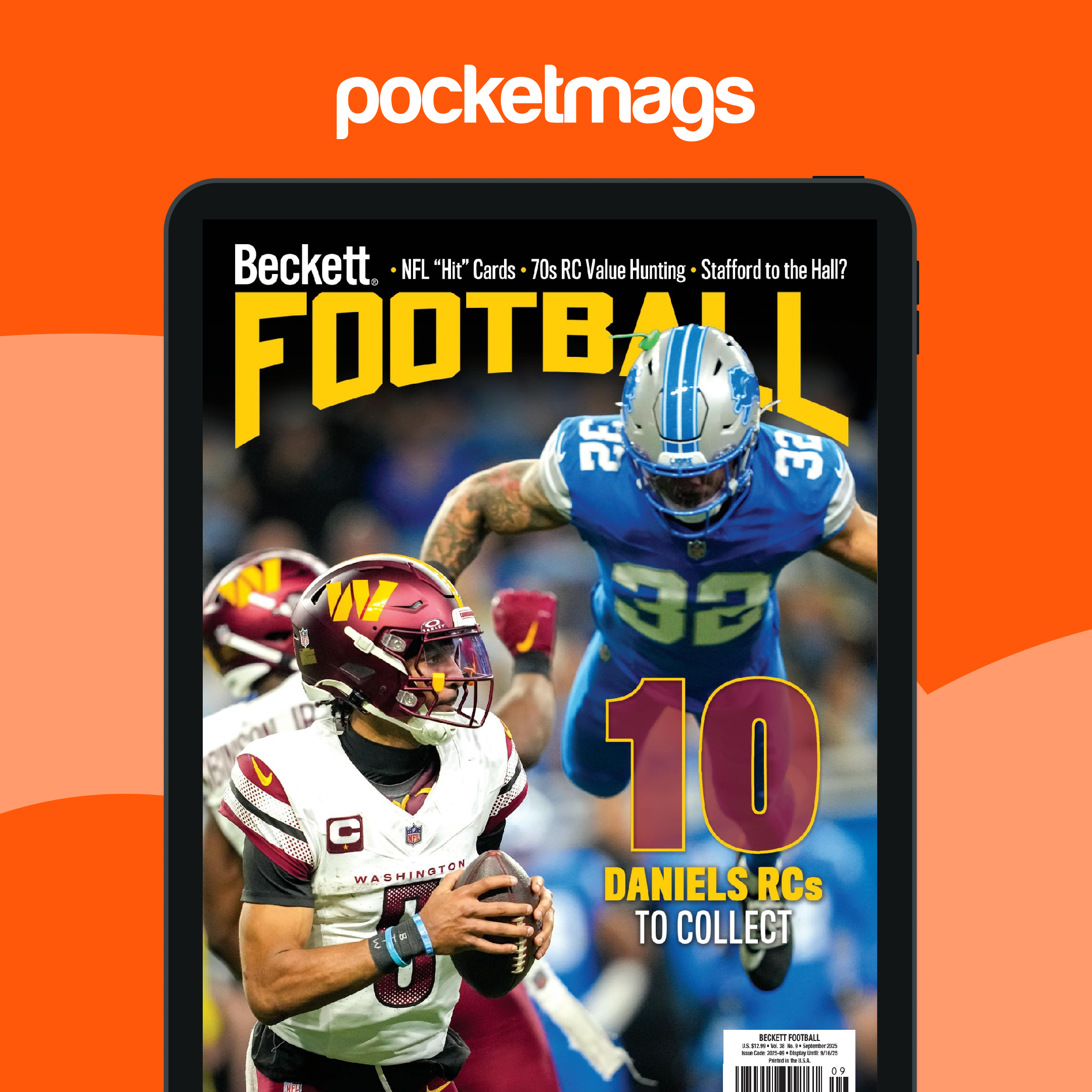 Beckett Football Magazine Subscriptions and 2025-09 (Football-Sep) Issue