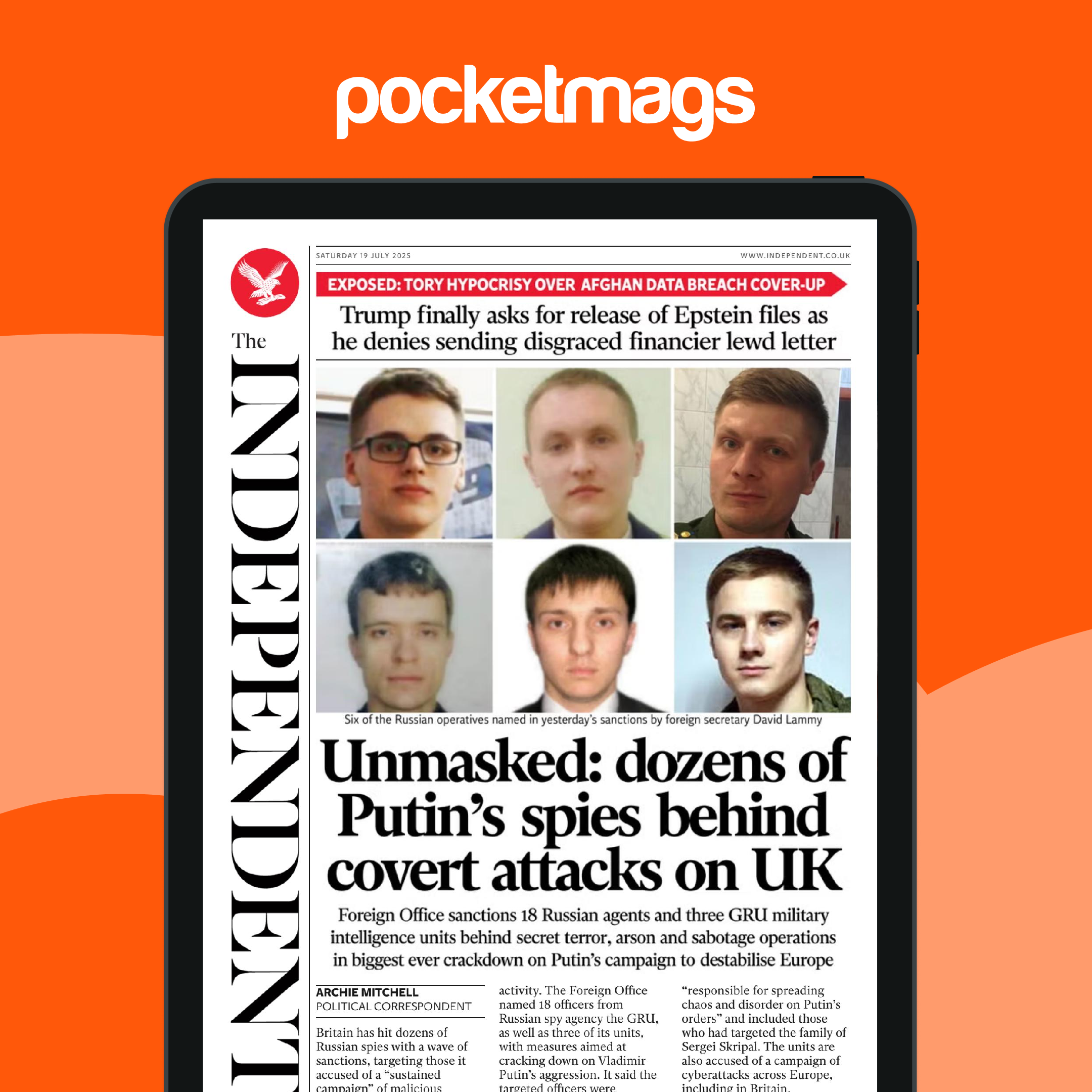 The Independent Daily Edition Newspaper - Saturday, 19 July 2025 ...