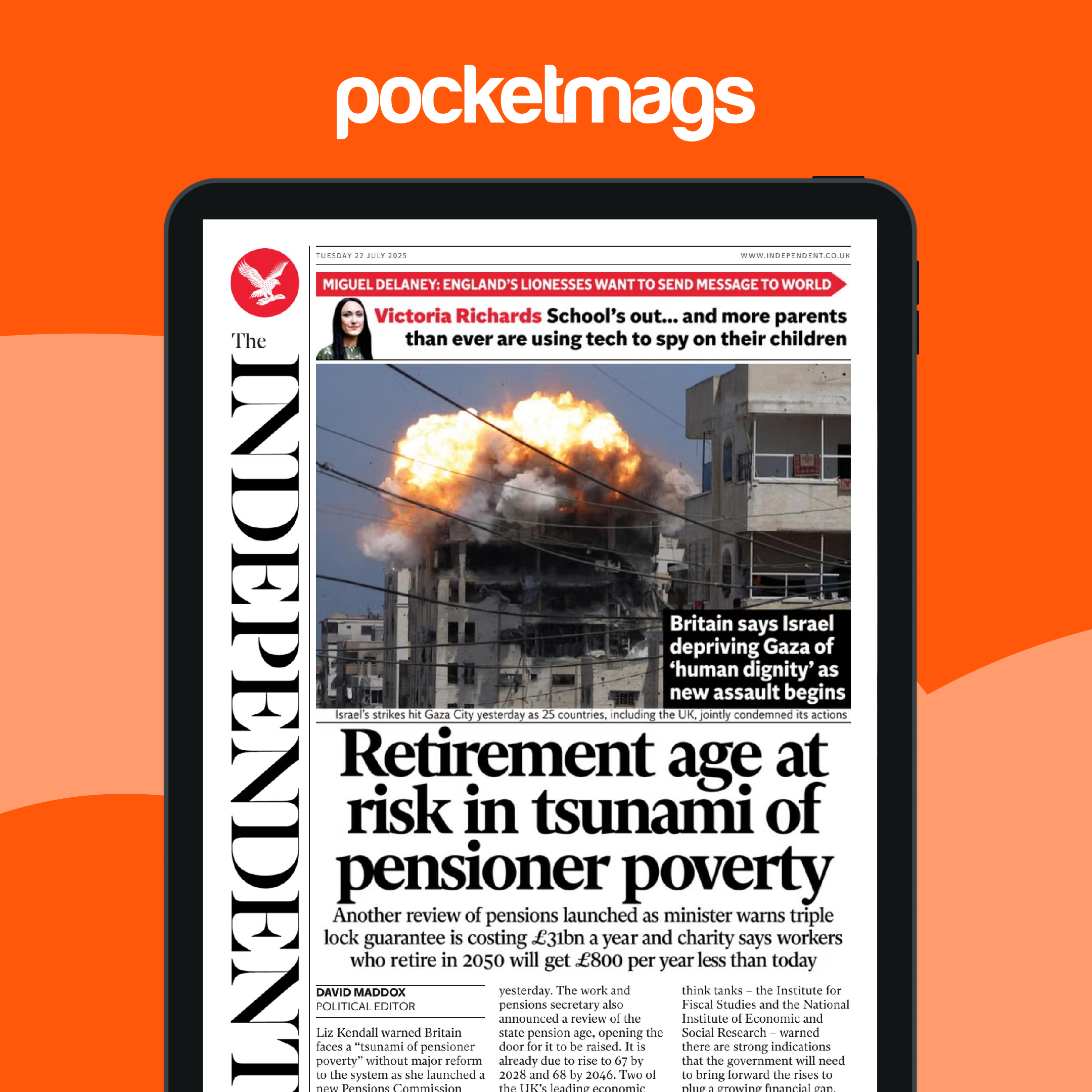 The Independent Daily Edition Newspaper - Tuesday, 22 July 2025 Edición ...