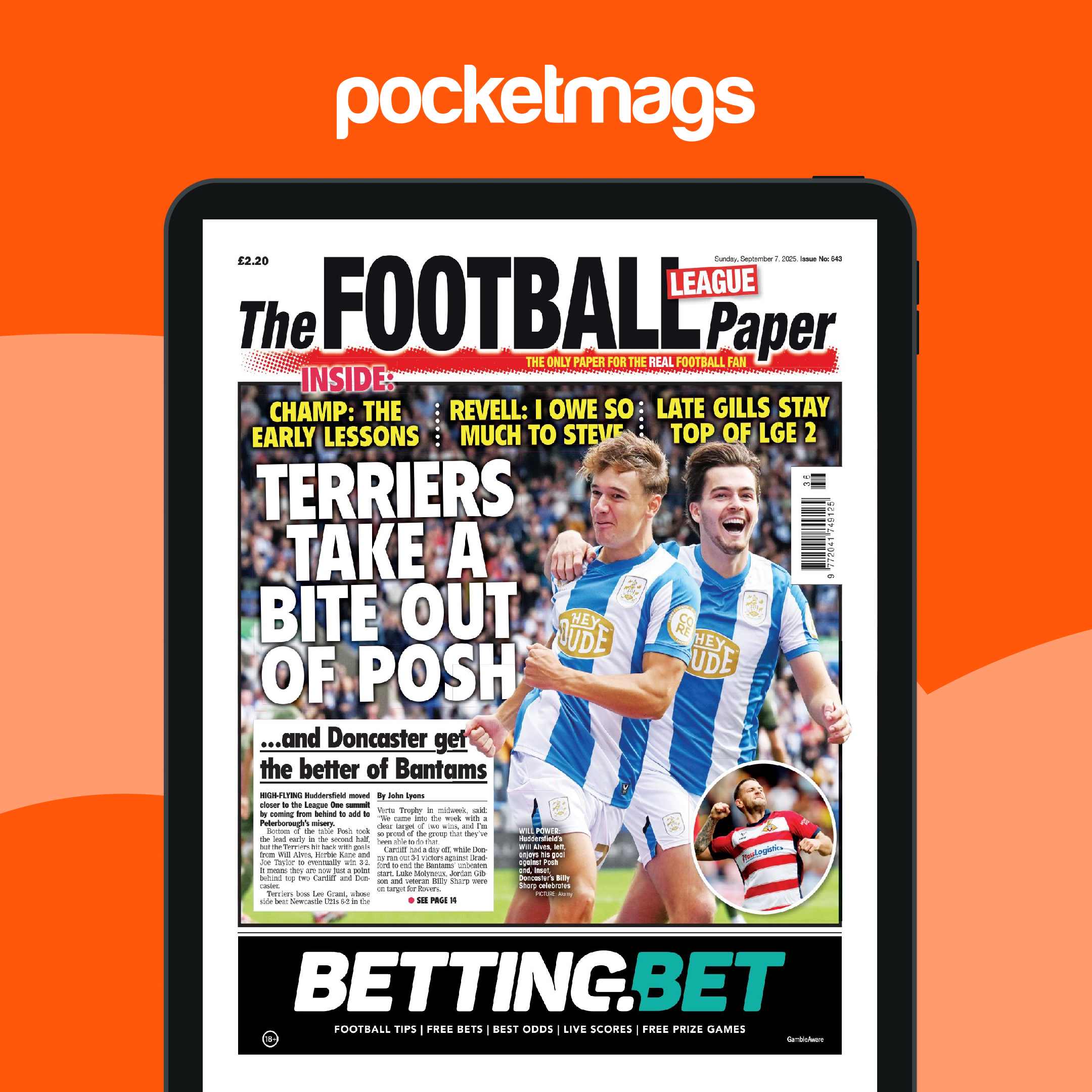 The Football League Paper Magazine - 7th September 2025 Back Issue