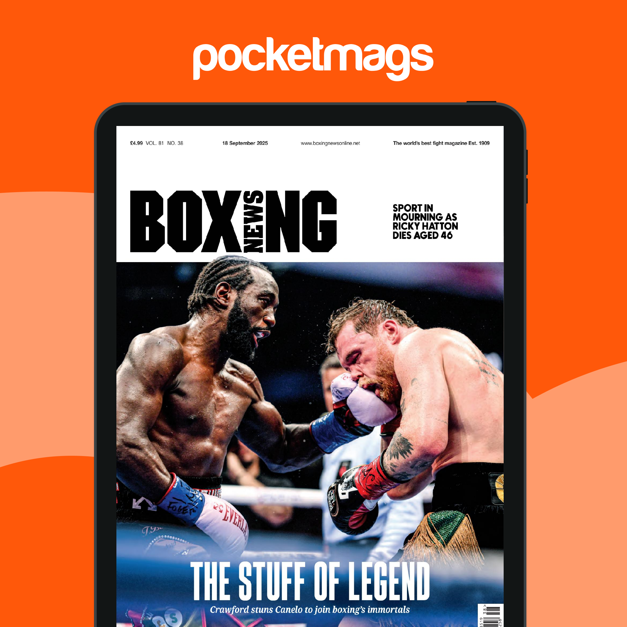 Boxing News Magazine Subscriptions and September 18 2025 Issue