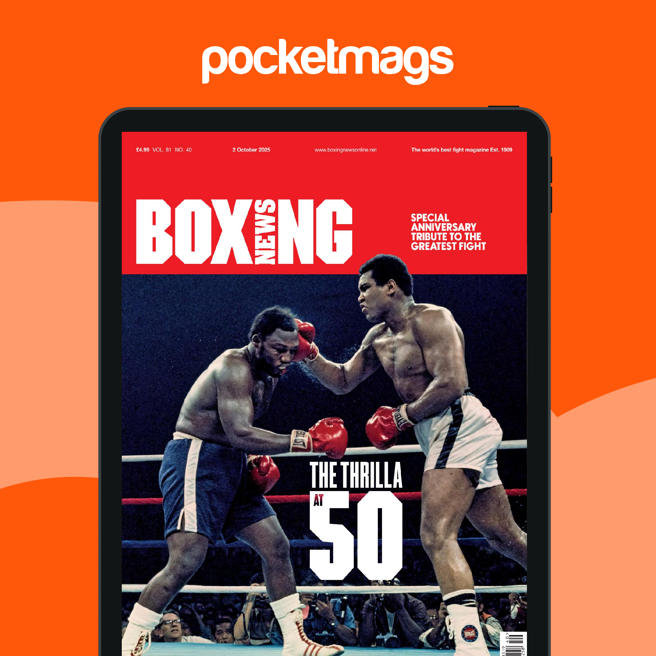 Boxing News Magazine Subscriptions and October 2 2025 Issue