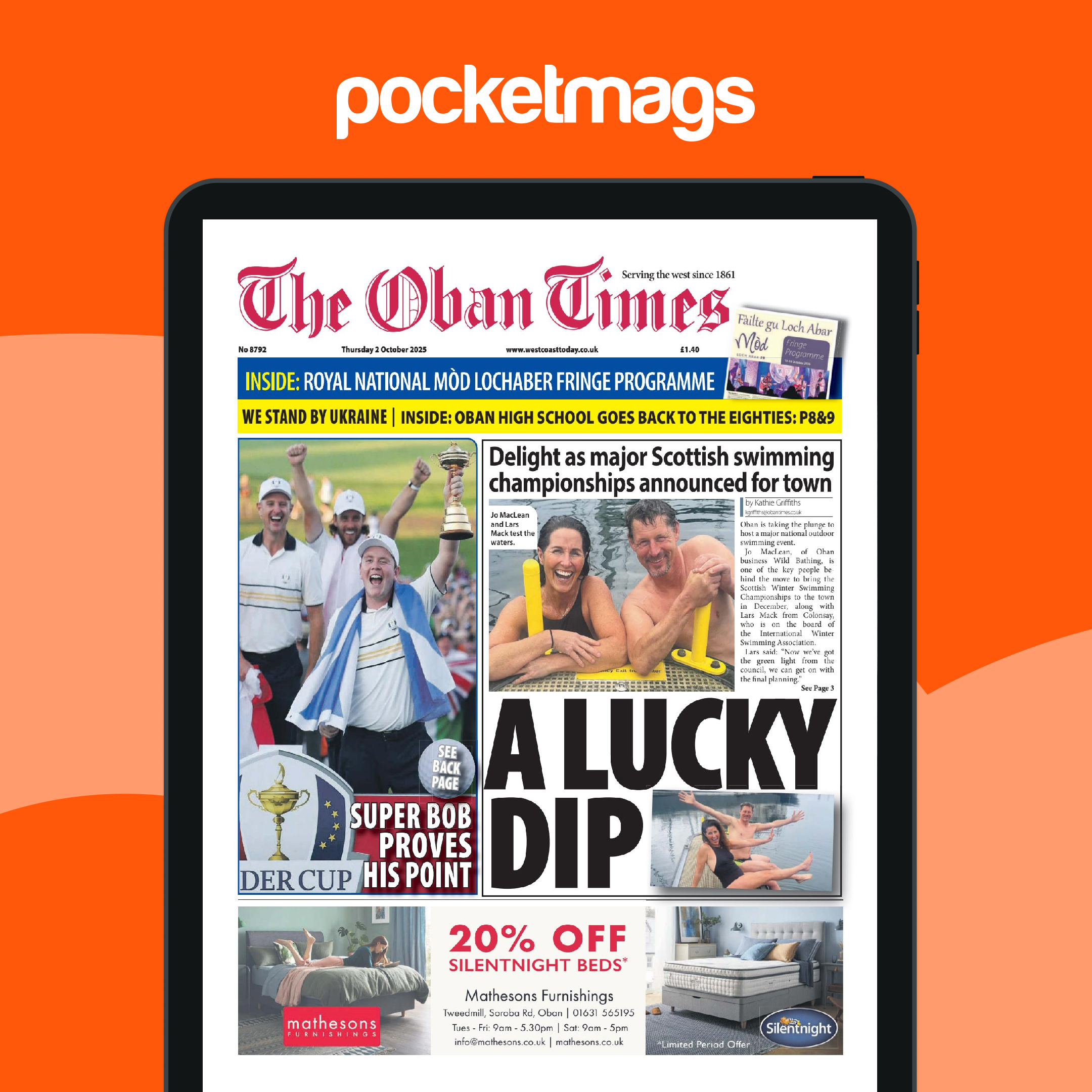 The Oban Times & Lochaber Times Magazine Subscriptions and Thursday ...