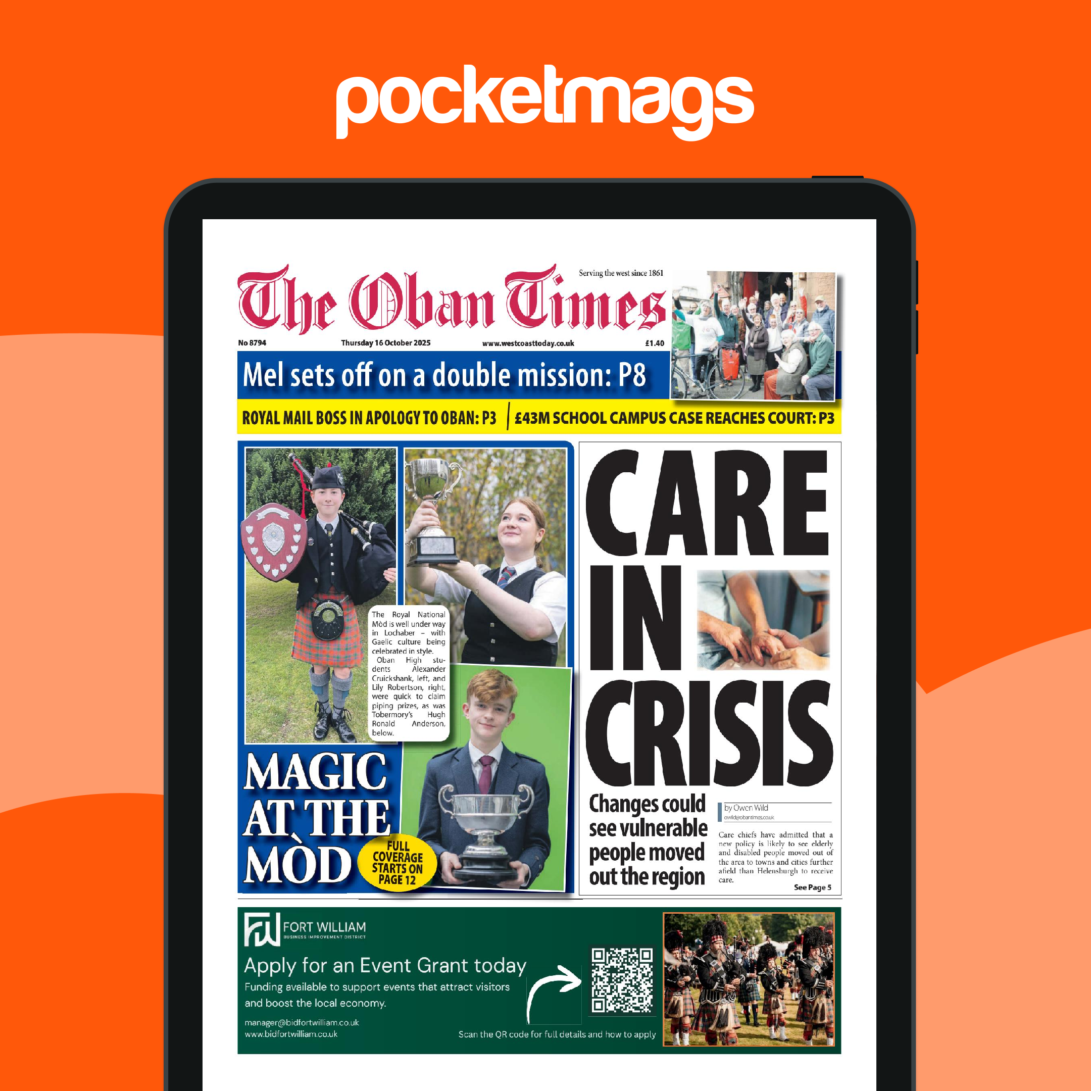 The Oban Times & Lochaber Times Magazine - Thursday, October 16, 2025 ...