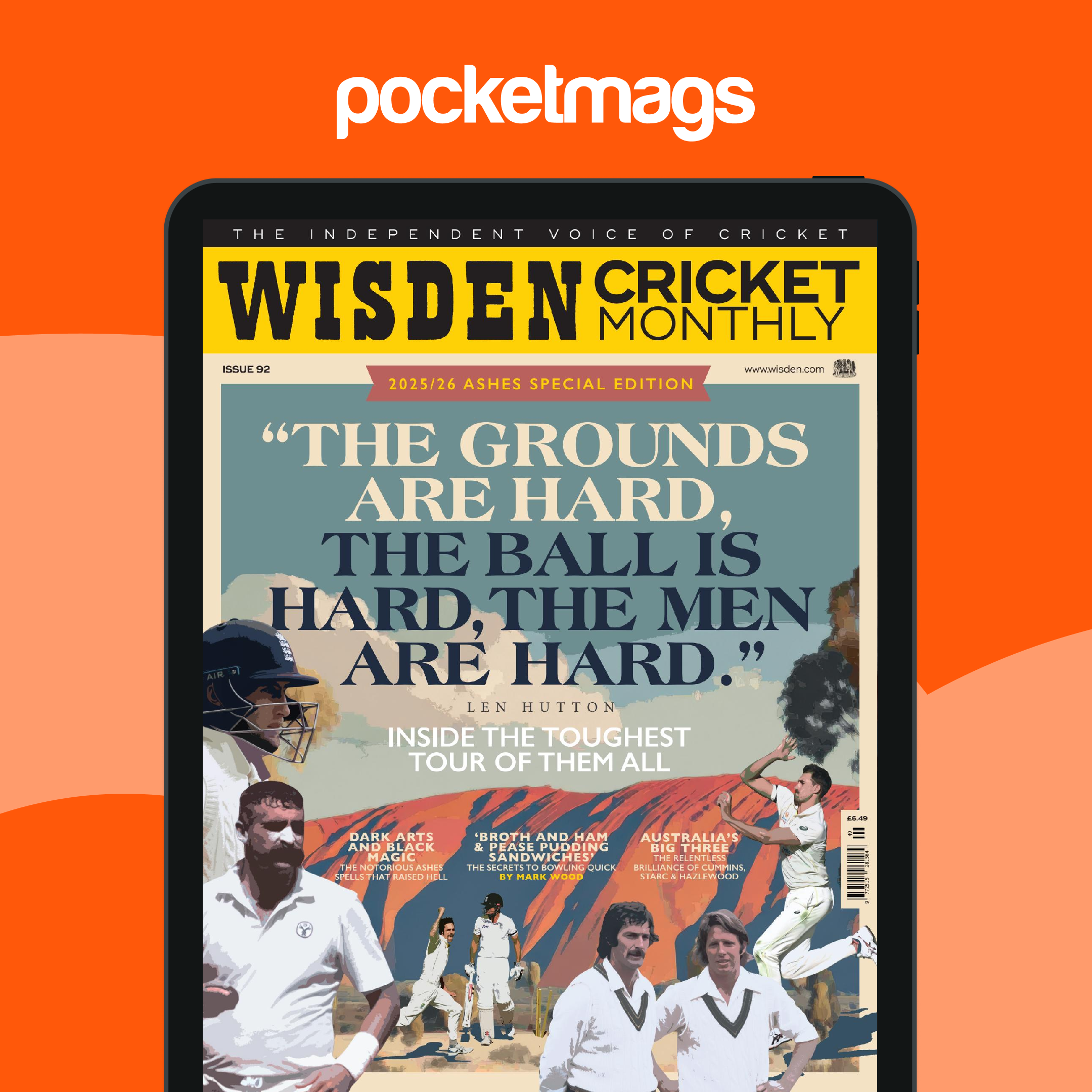 Wisden Cricket Monthly Magazine Subscriptions and Issue 92 Issue