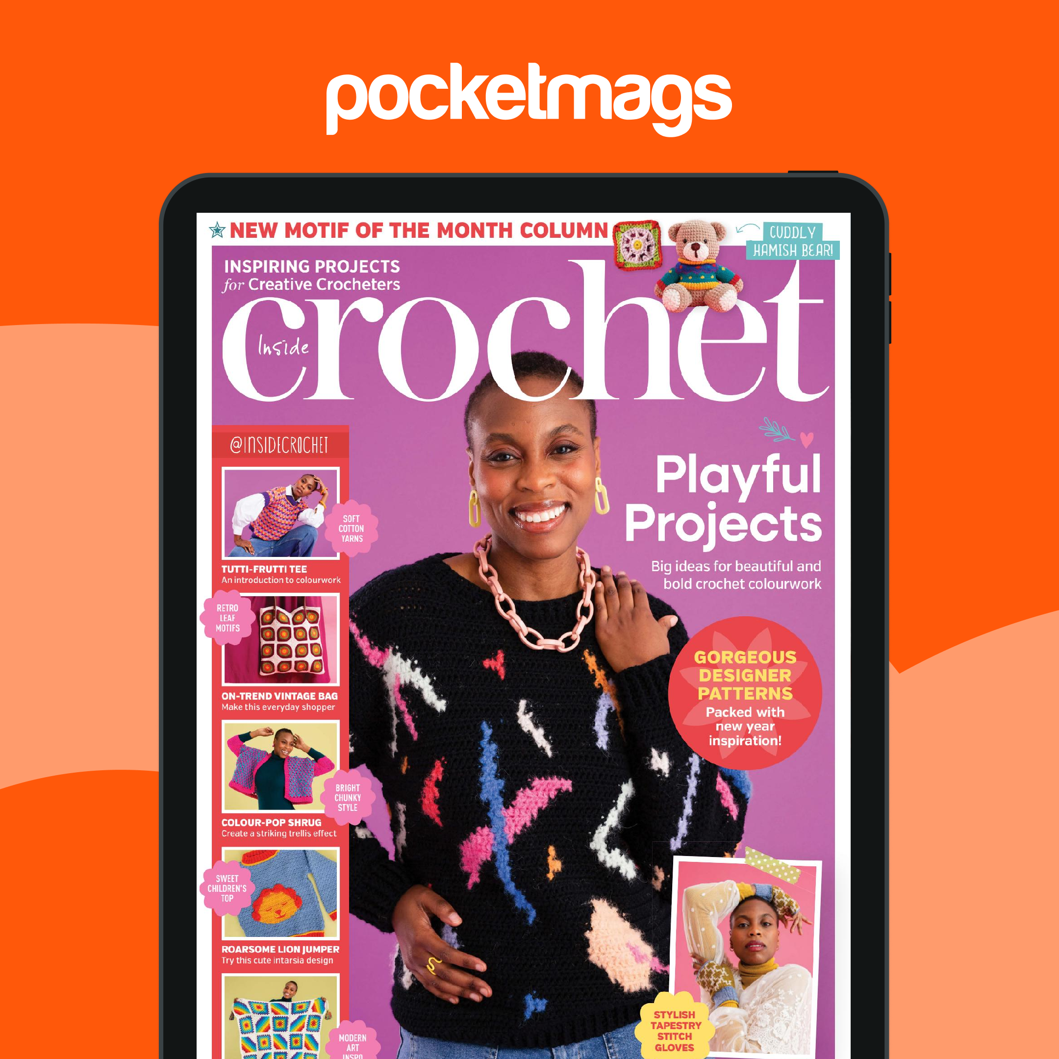 Inside Crochet Magazine Subscriptions and Issue 185 Issue