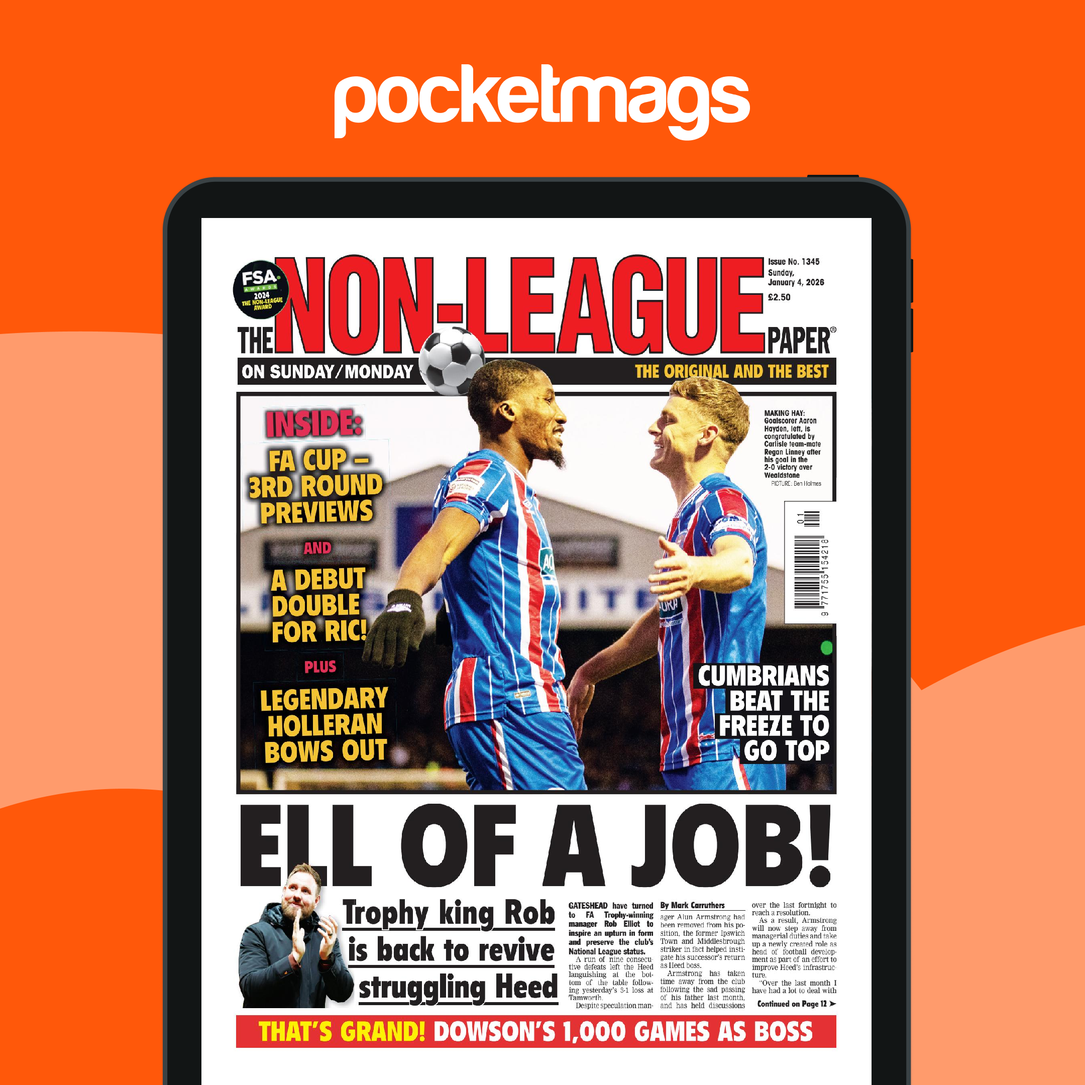 The Non-League Football Paper Magazine - 4-Jan-2026 Edição anterior
