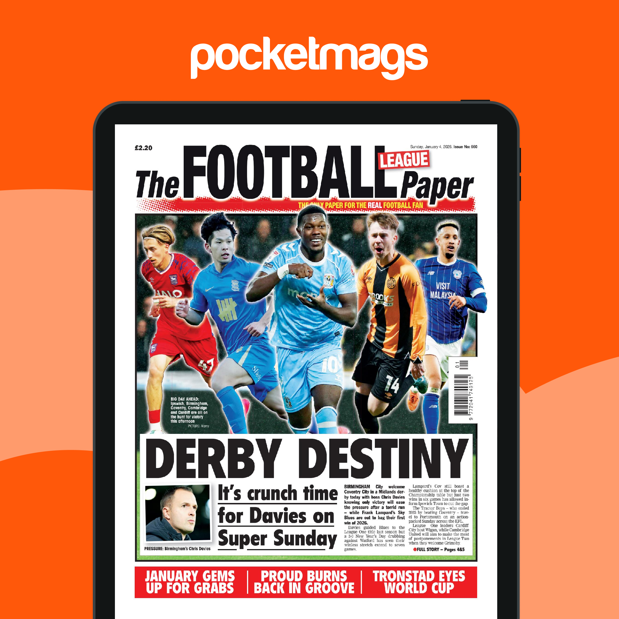 The Football League Paper Magazine - 4th January 2026 Zurück Ausgabe