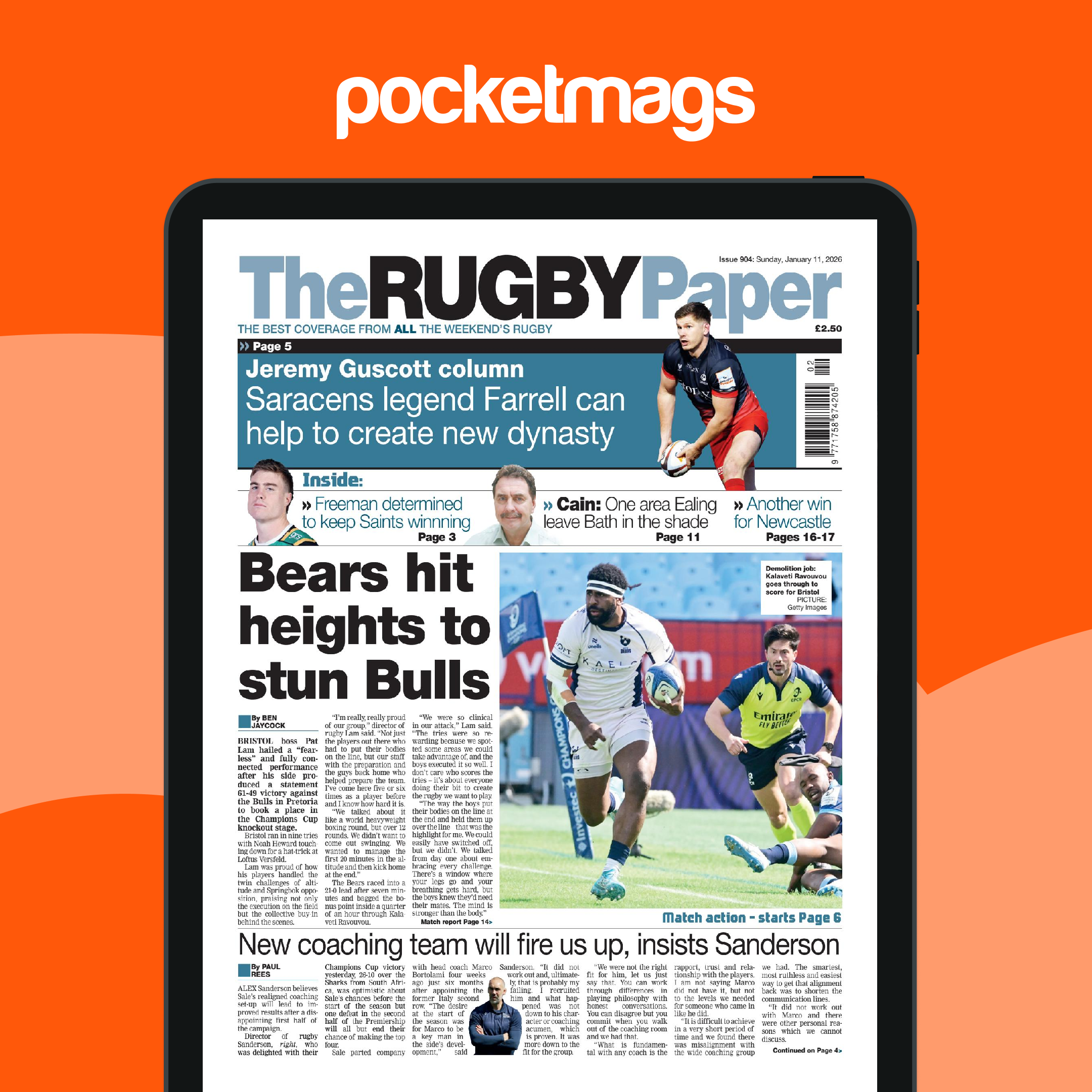 The Rugby Paper Magazine - 11-Jan-2026 Zurück Ausgabe