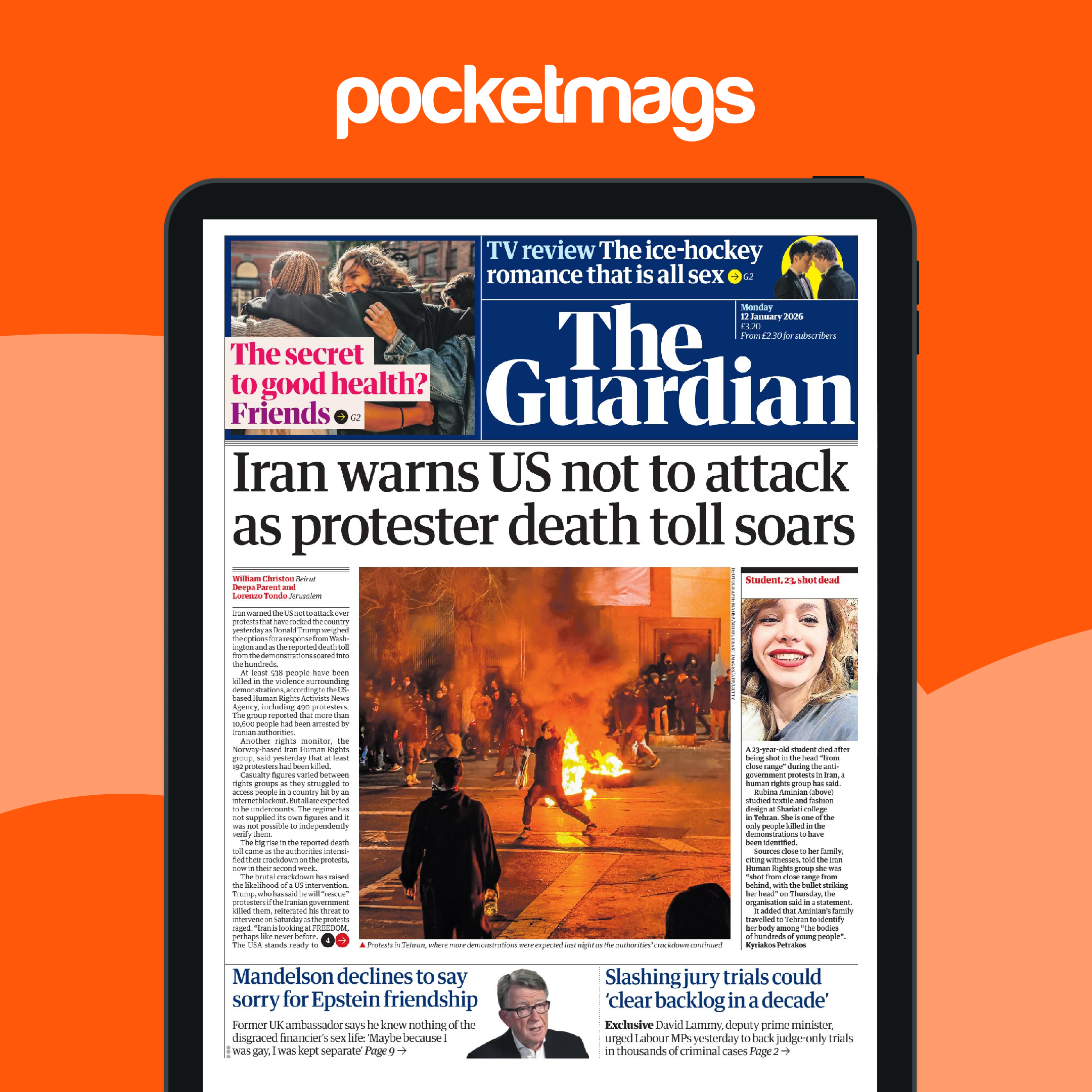 The Guardian Newspaper - Monday, 12 January 2026 Retour à l'édition ...