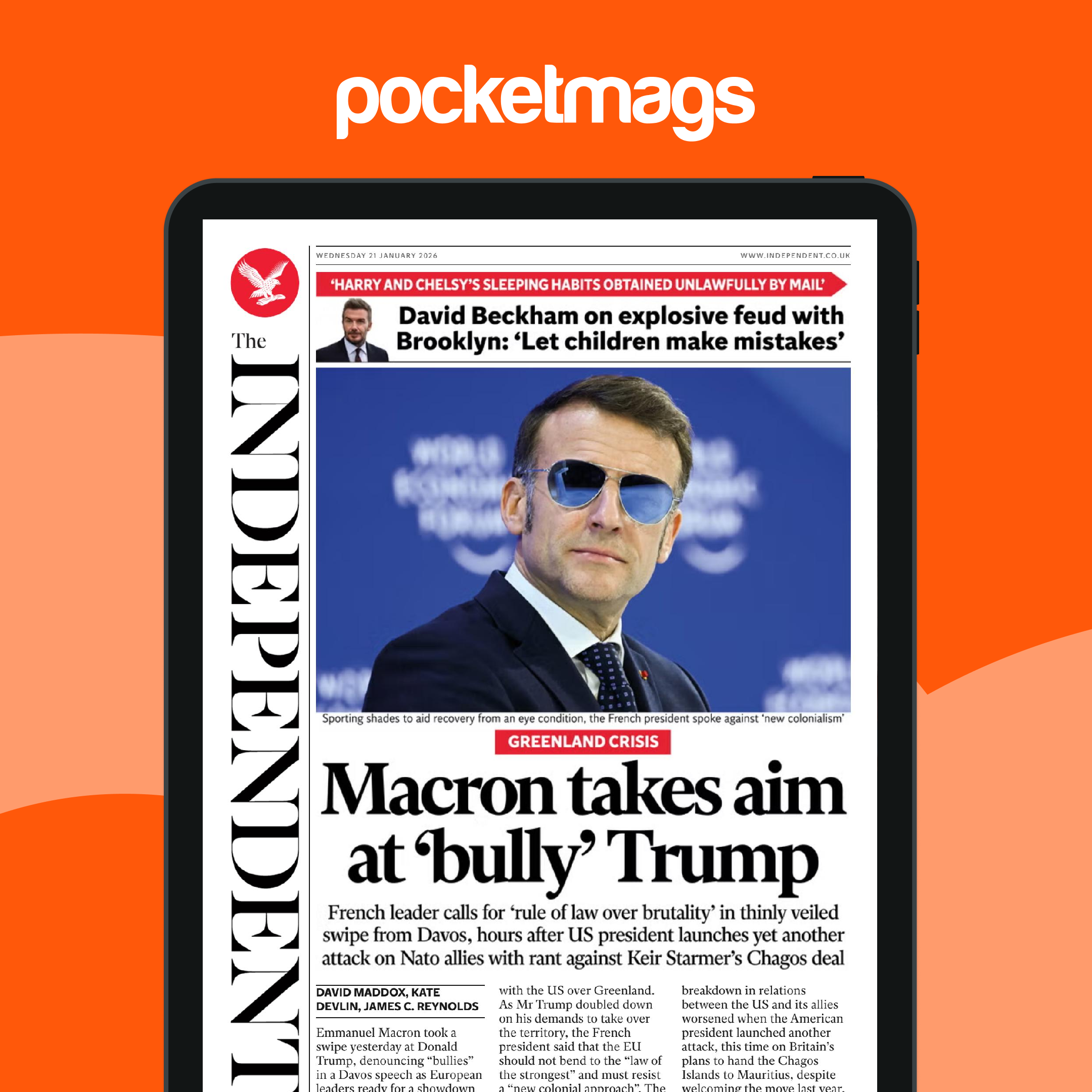 The Independent Daily Edition Newspaper - Wednesday, 21 January 2026 ...