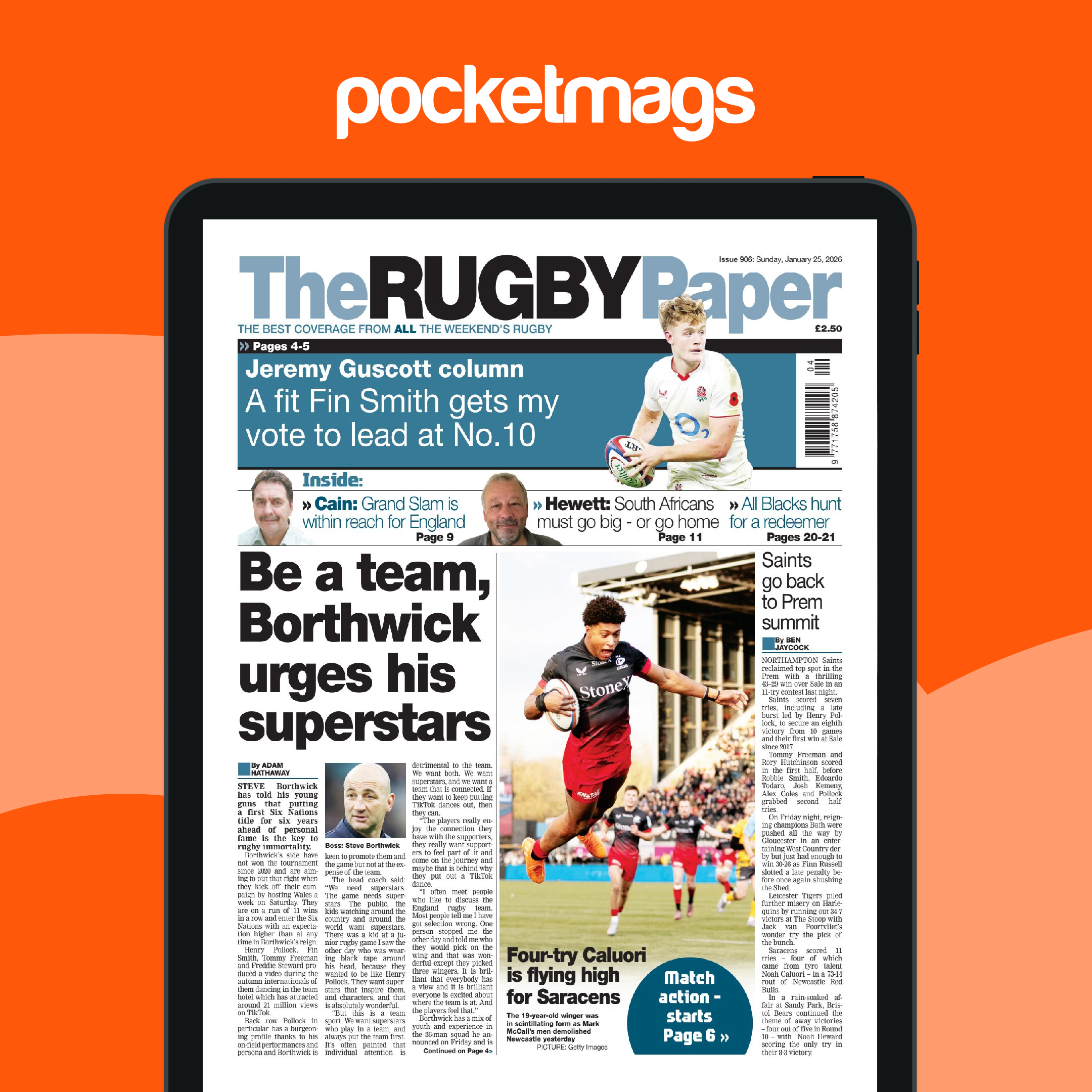 The Rugby Paper Magazine - 25-Jan-2026 Back Issue