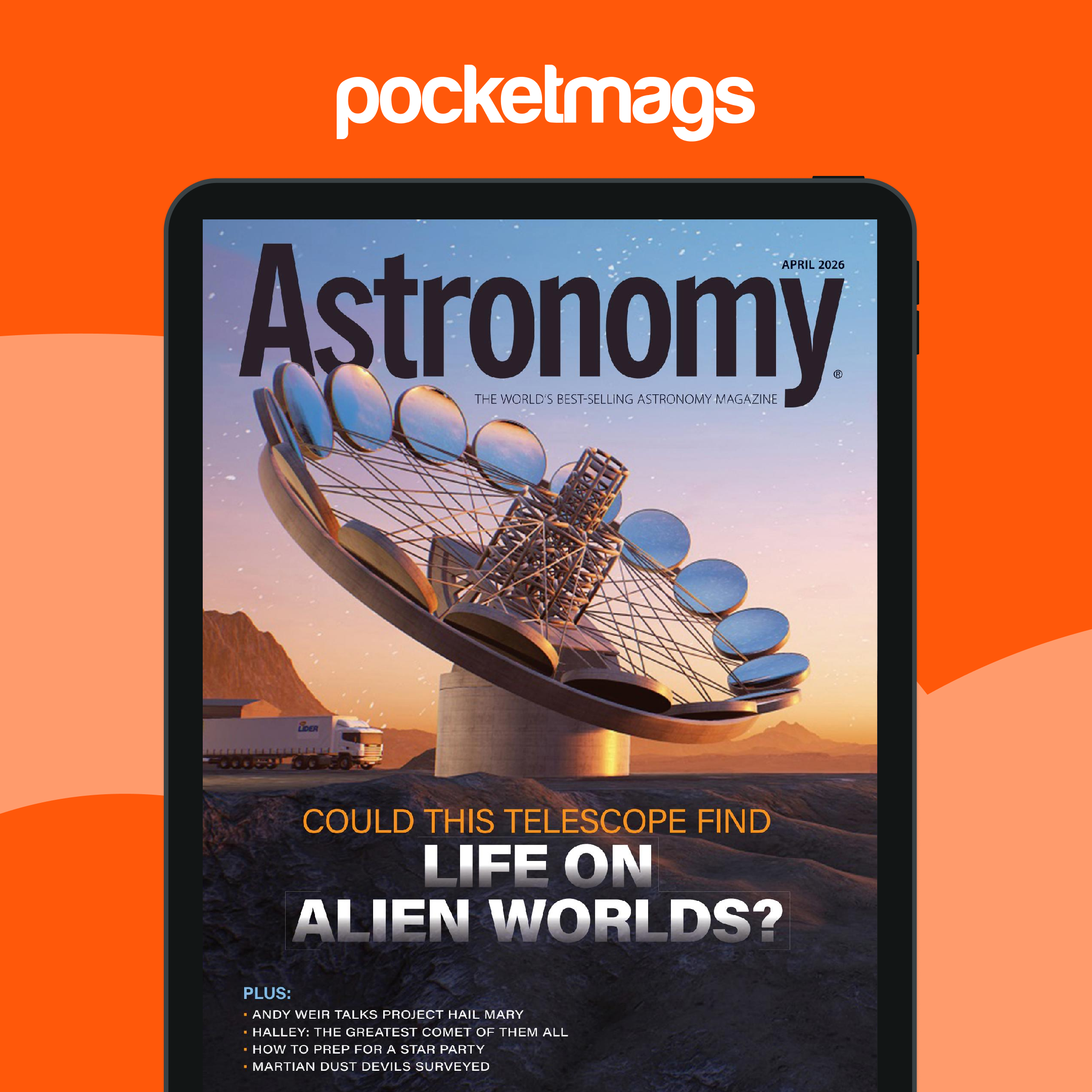 Astronomy Magazine Subscriptions and Apr-26 Issue