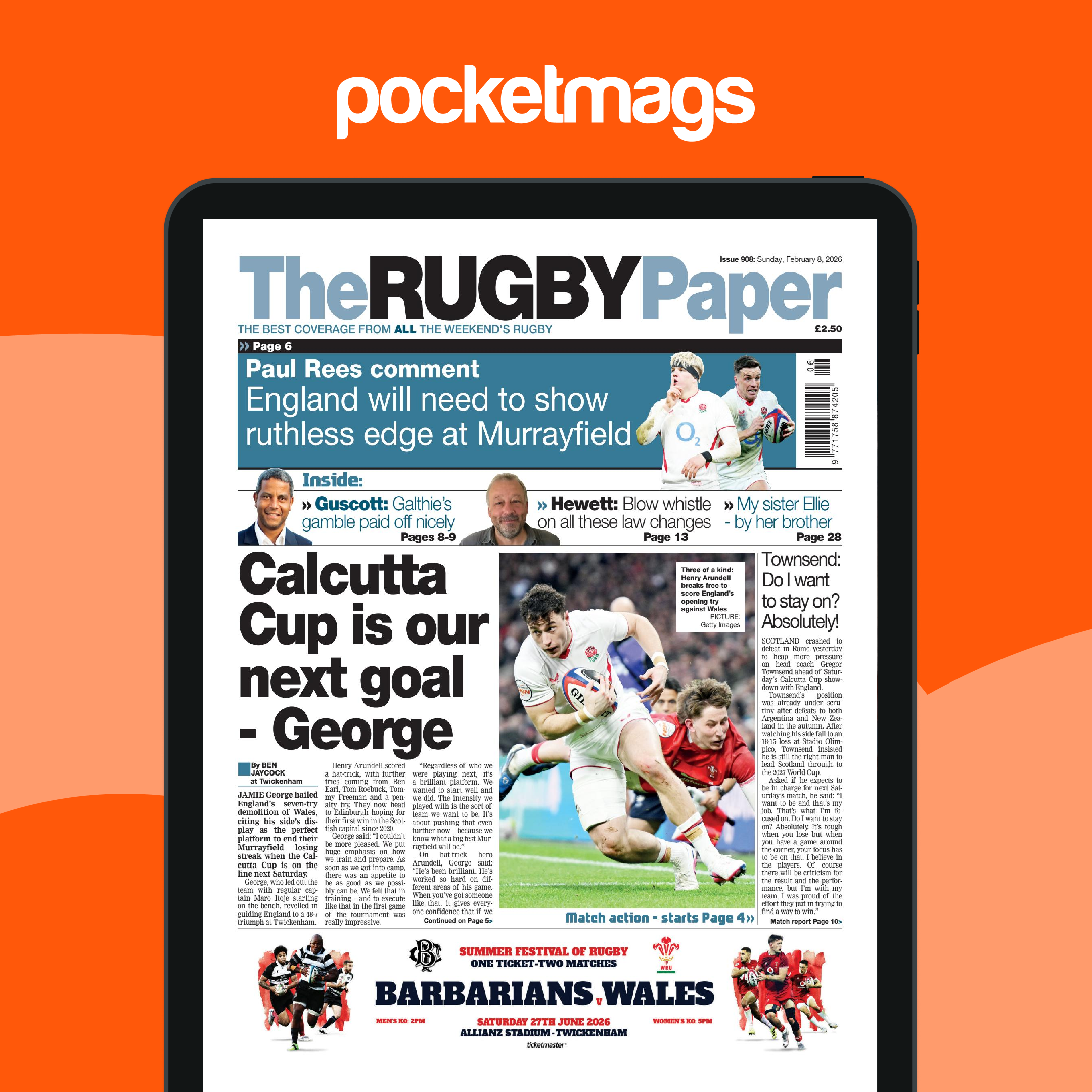 The Rugby Paper Magazine - 8-Feb-2026 Back Issue