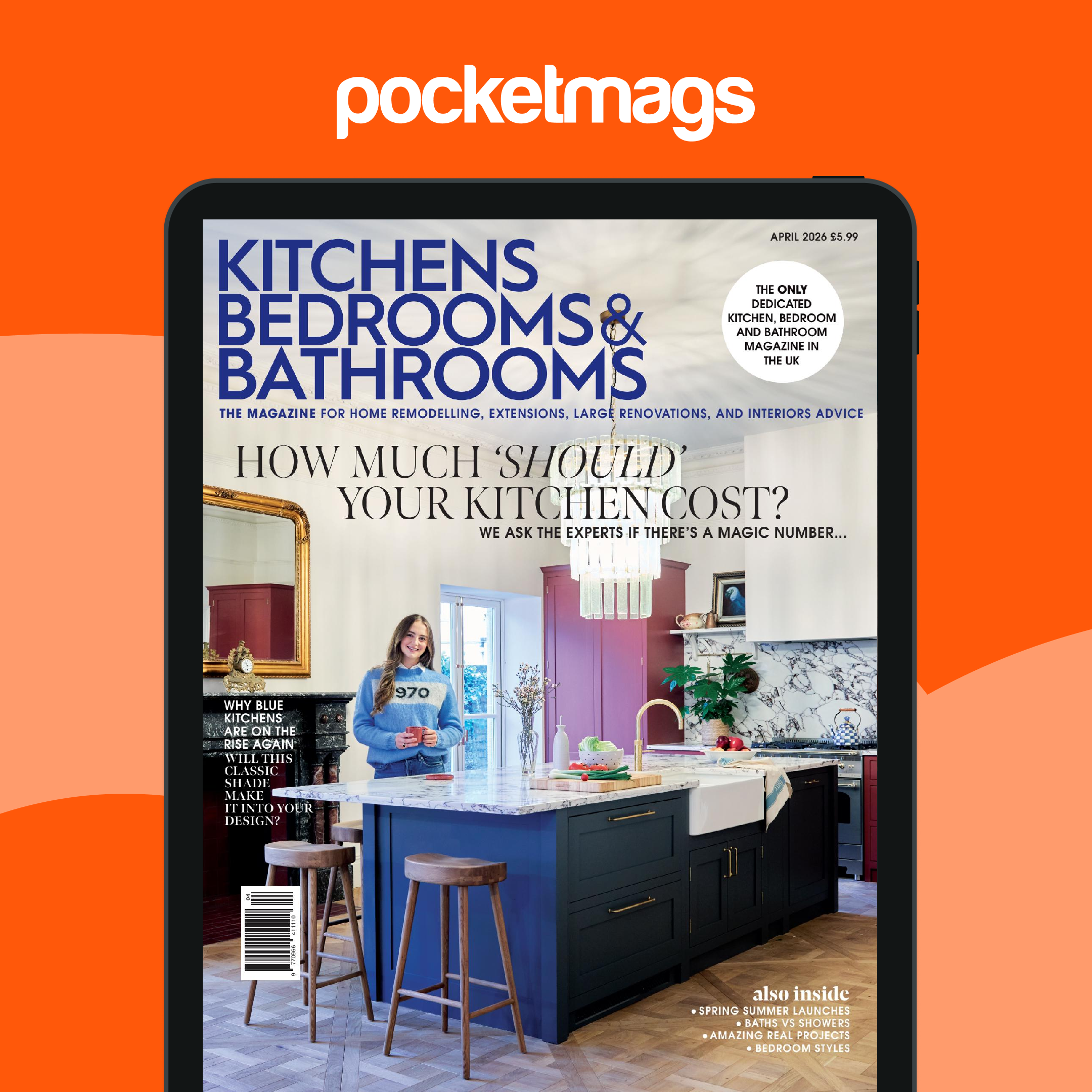 Kitchens Bedrooms & Bathrooms magazine Abonnements et April 2026 édition