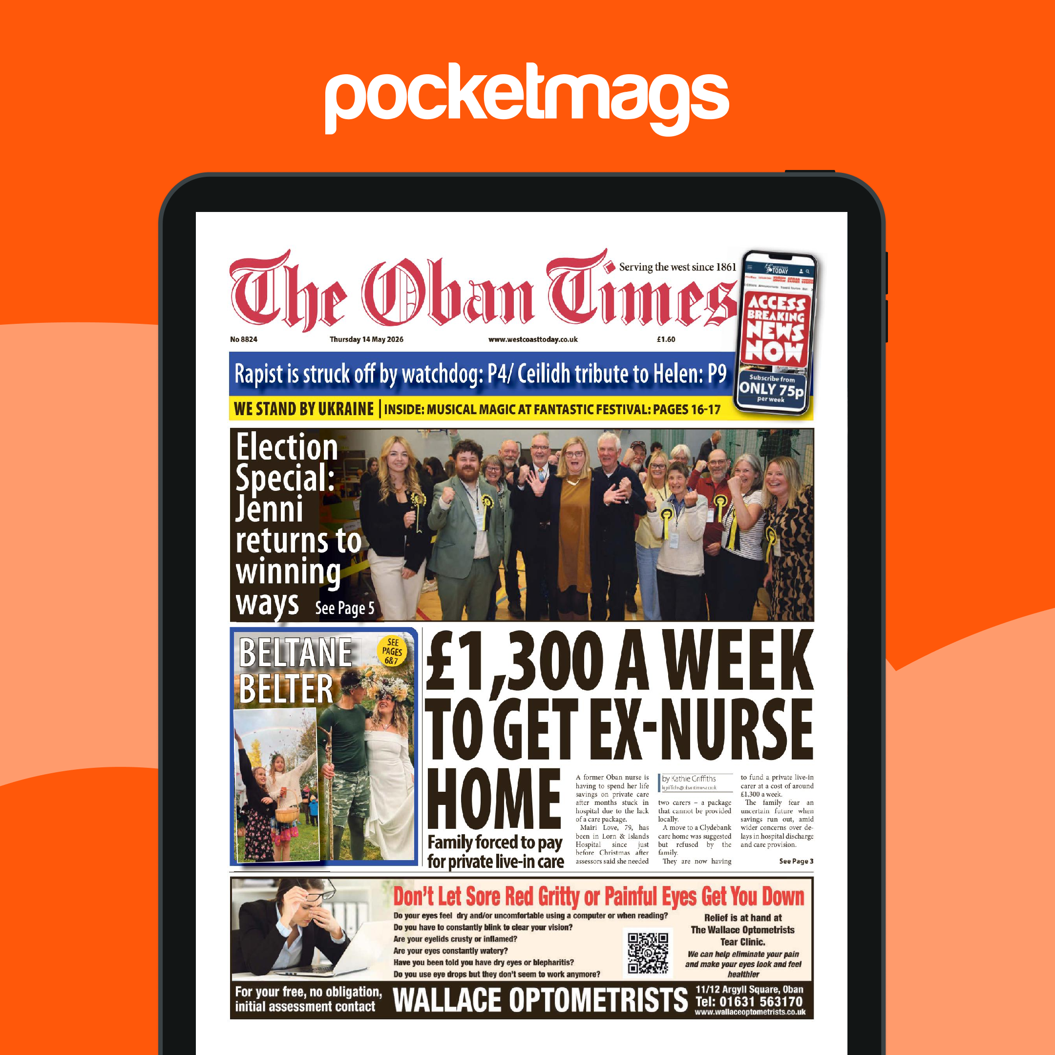 The Oban Times & Lochaber Times Magazine Subscriptions and Thursday ...