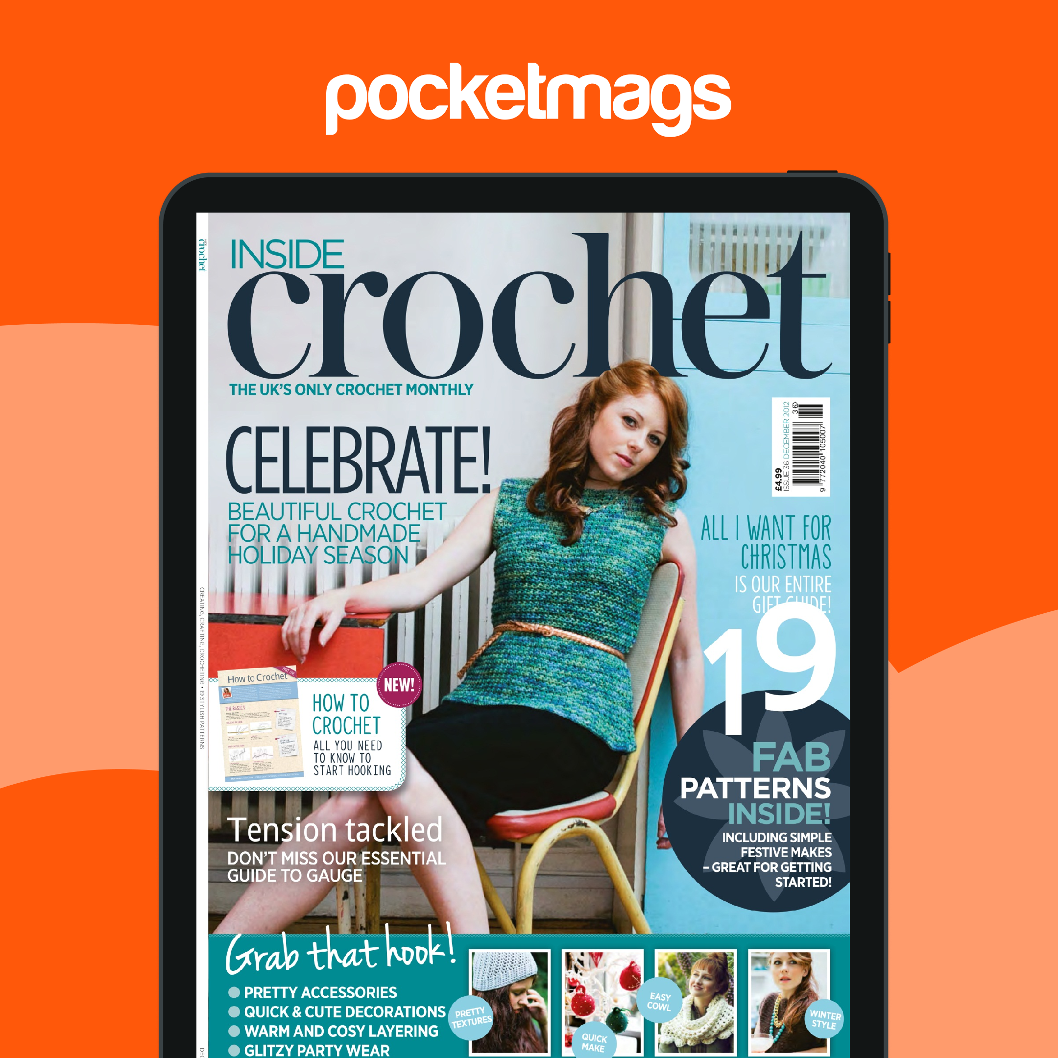 Inside Crochet Magazine - December 2012 Issue 36 Back Issue