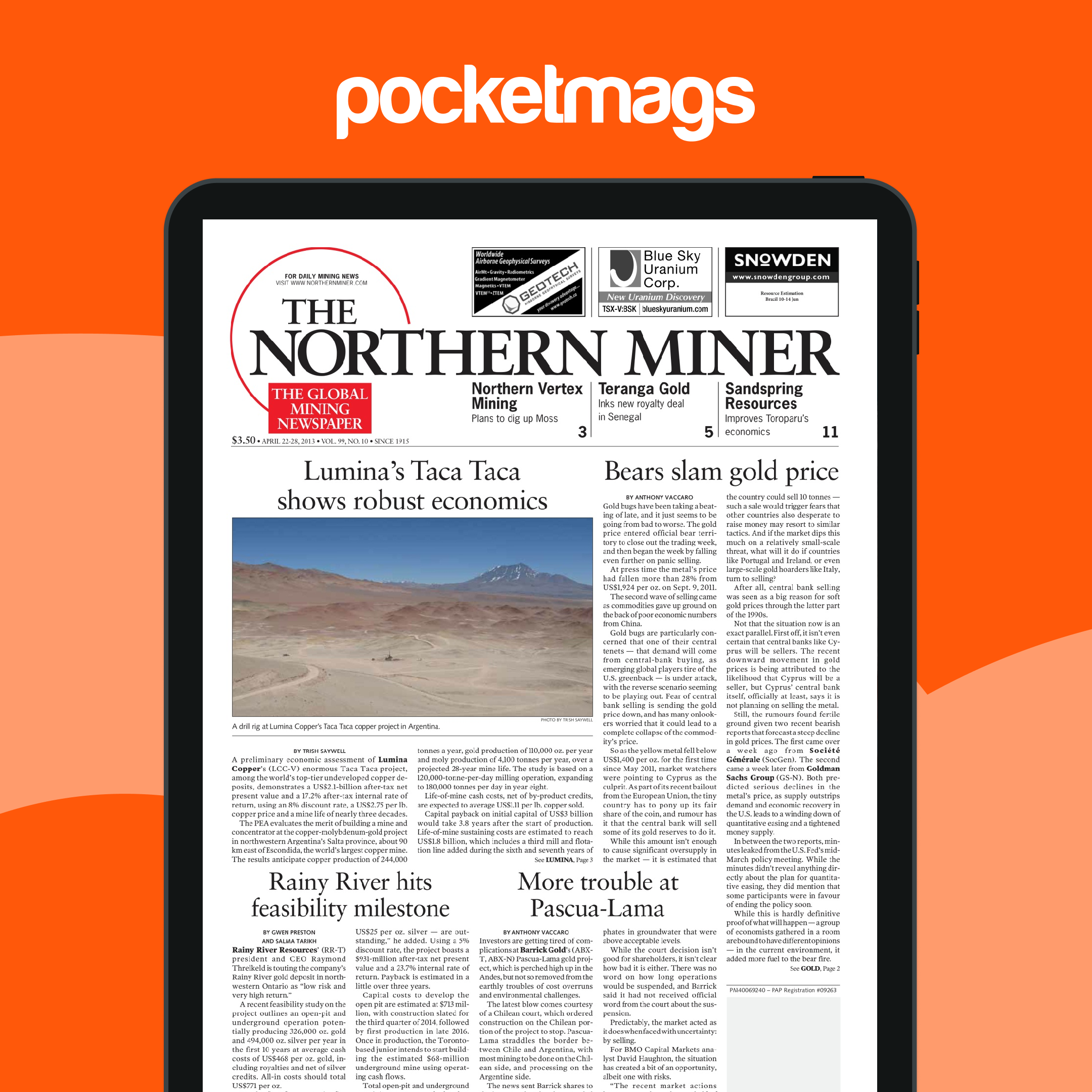 The Northern Miner Magazine - Vol. 99 No. 10 Retour à l'édition précédente