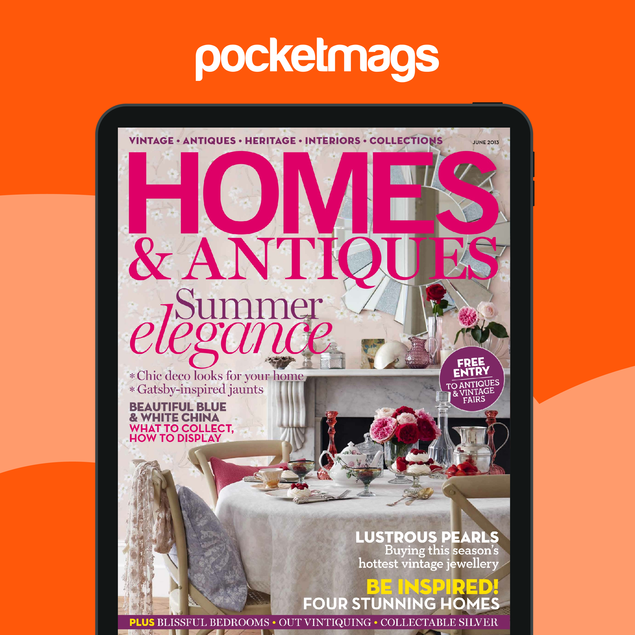 Homes & Antiques Magazine - June 2013 Edición anterior