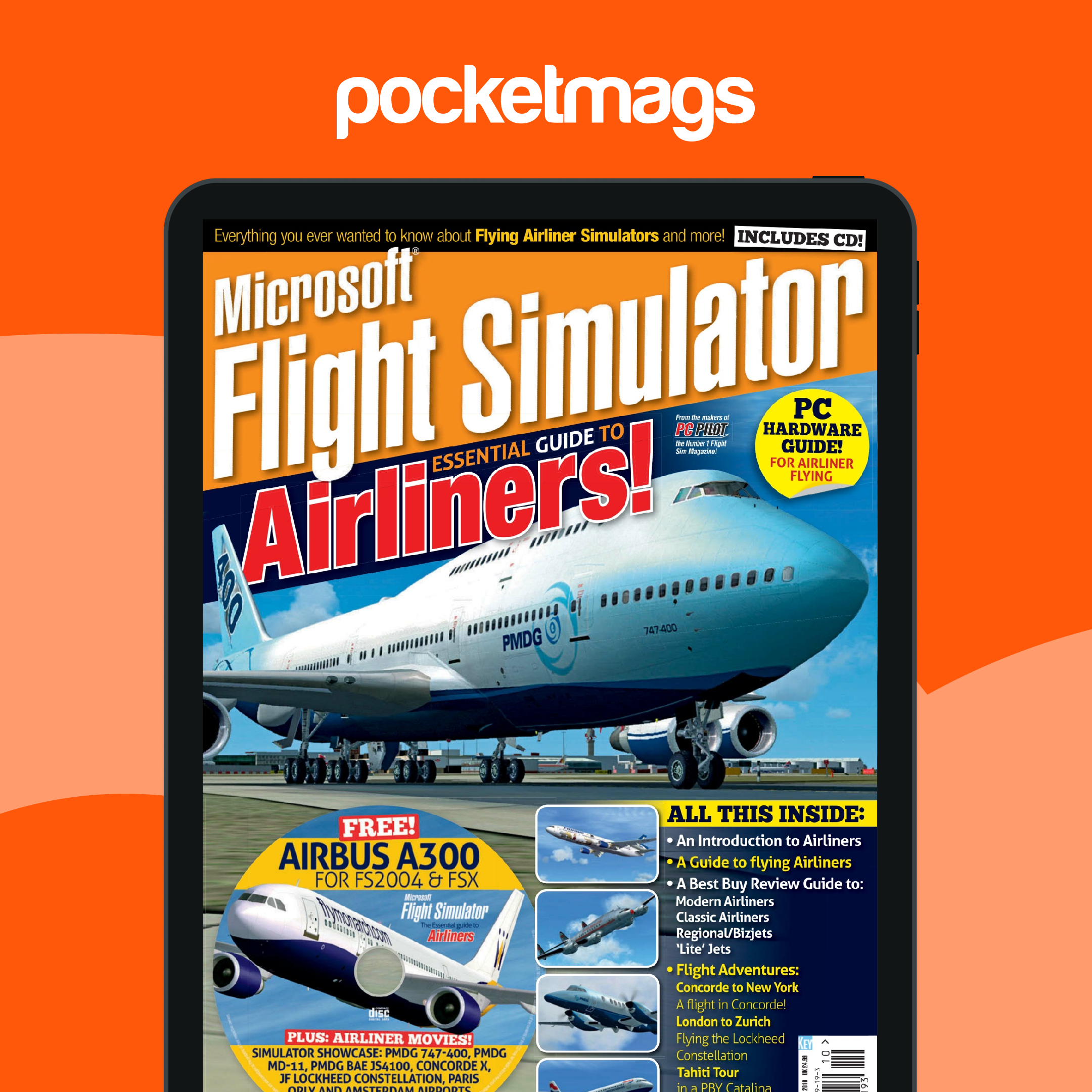 PC Pilot Magazine - MFS - Guide to Airliners. Édition spéciale