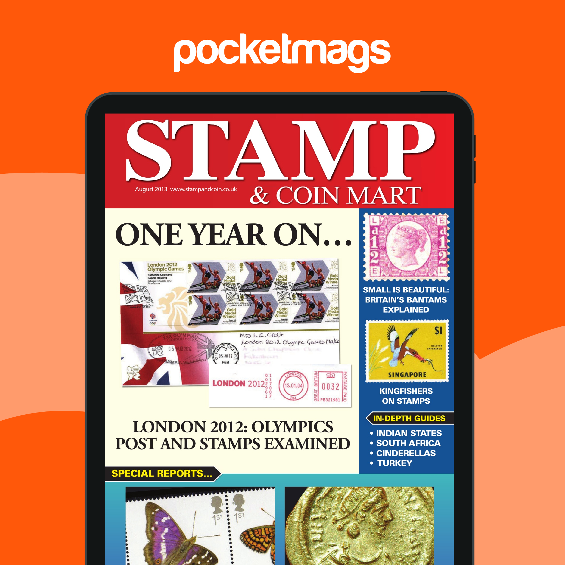 Stamp Collector Magazine - Stamp & Coin Mart August 2013 Edición anterior