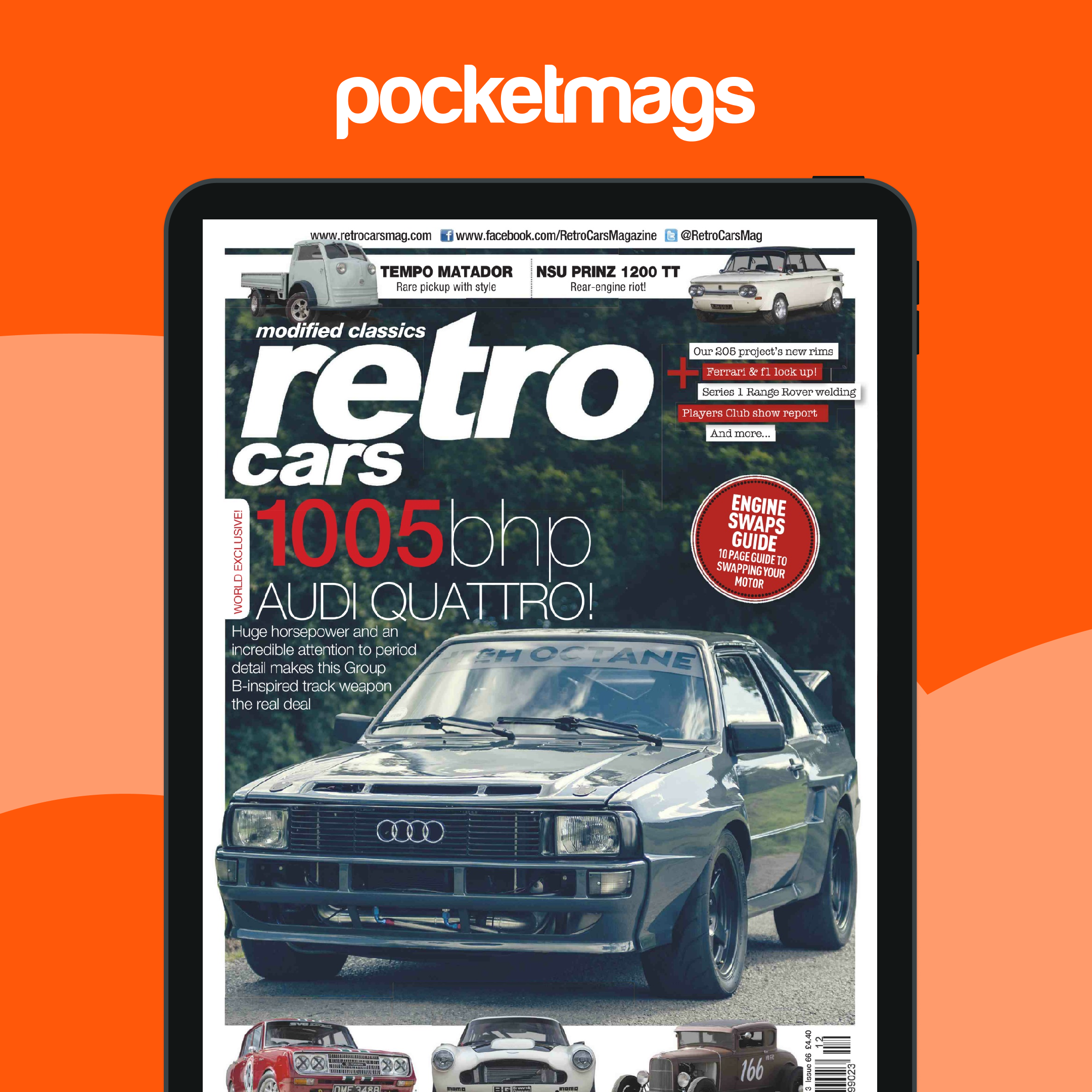 Retro Cars Magazine - 1005bhp AUDI QUATTRO. Back Issue