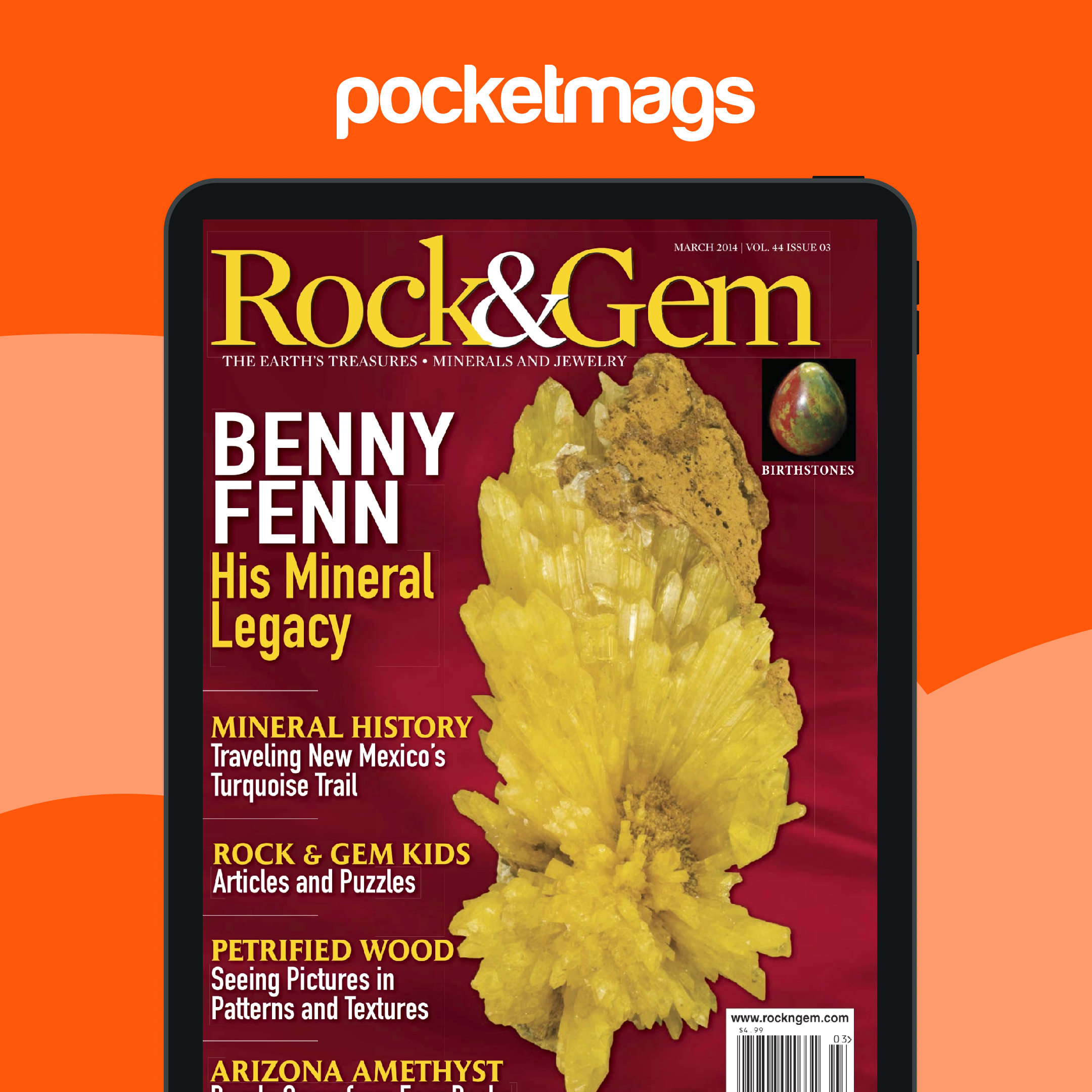 Rock&Gem Magazine - March 2014 Back Issue