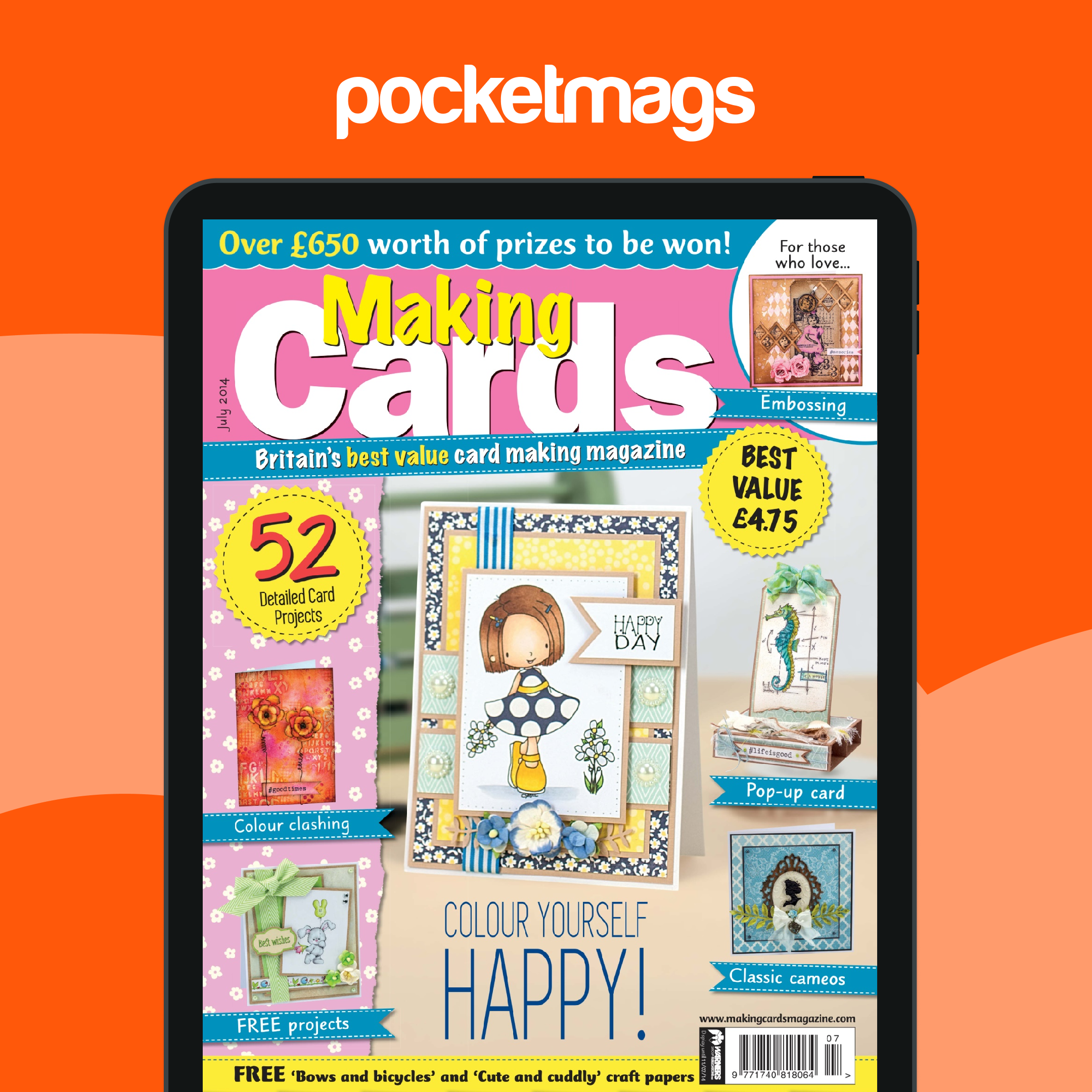 Making Cards & Papercraft Magazine - July 2014 Edición anterior