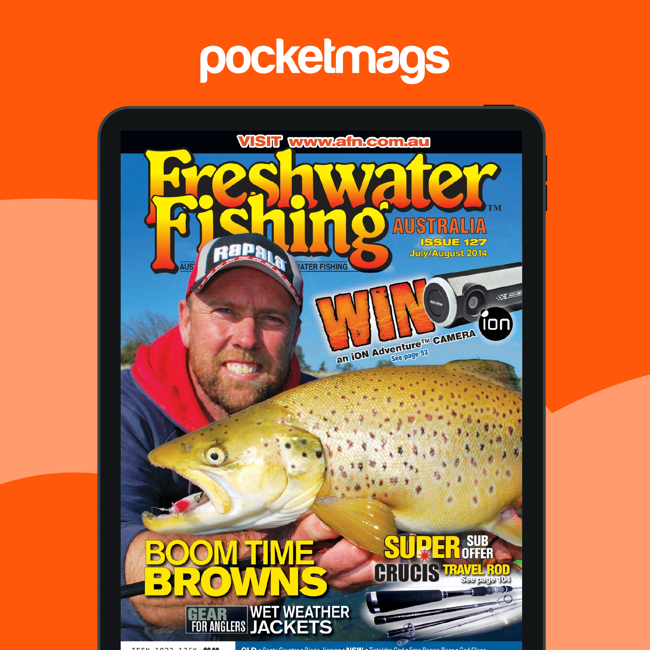 Freshwater Fishing Australia Magazine - FWF127 Jul-Aug 2014 Back Issue
