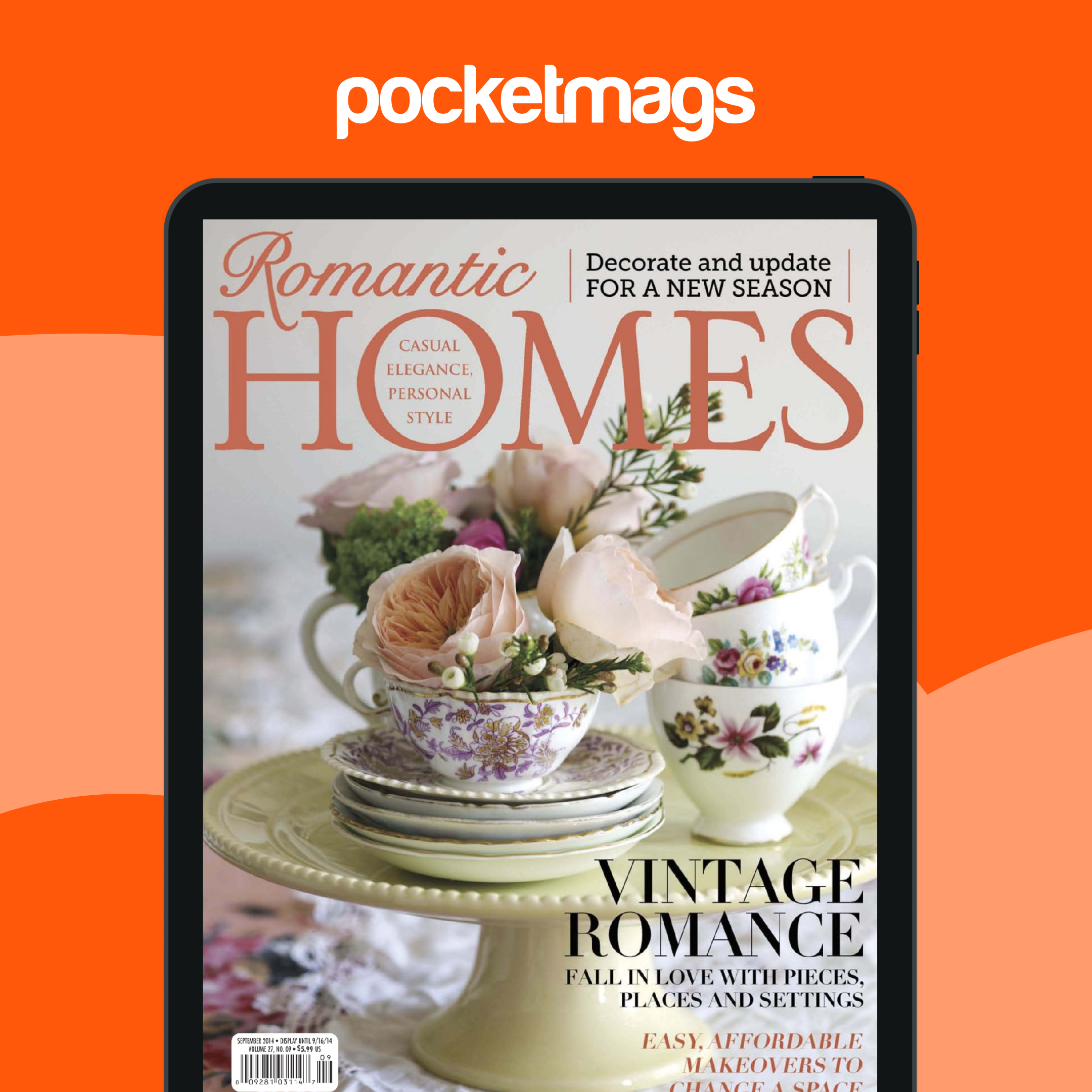 Romantic Homes Magazine - September 2014 Back Issue