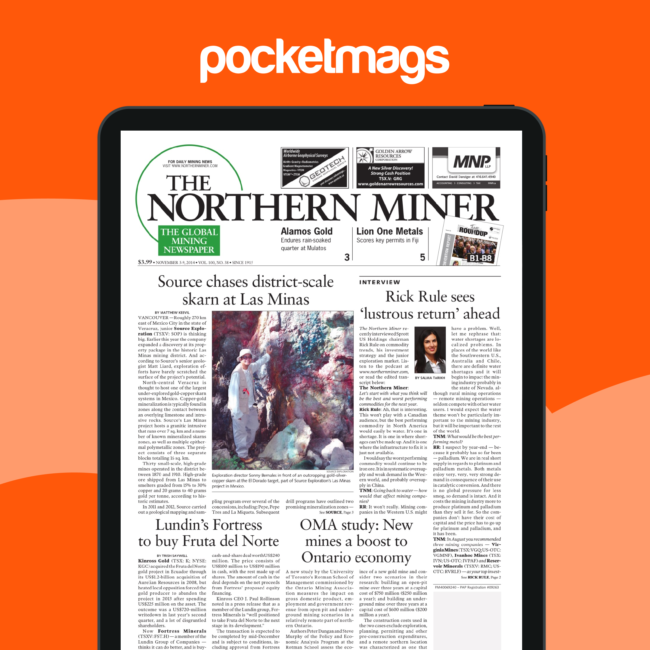 The Northern Miner Magazine - Vol. 100 No. 38 Edición anterior