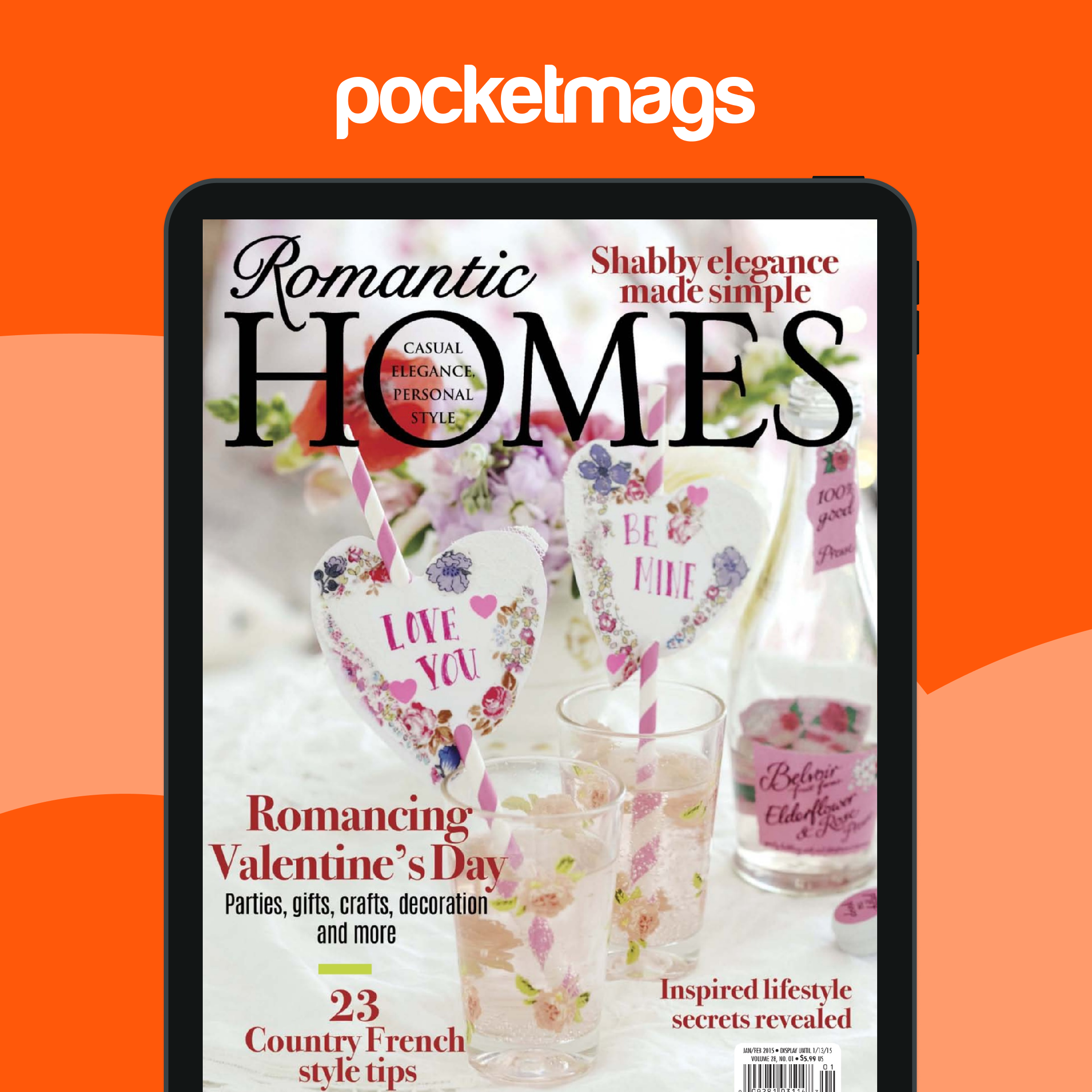 Romantic Homes Magazine - January-February 2015 Back Issue