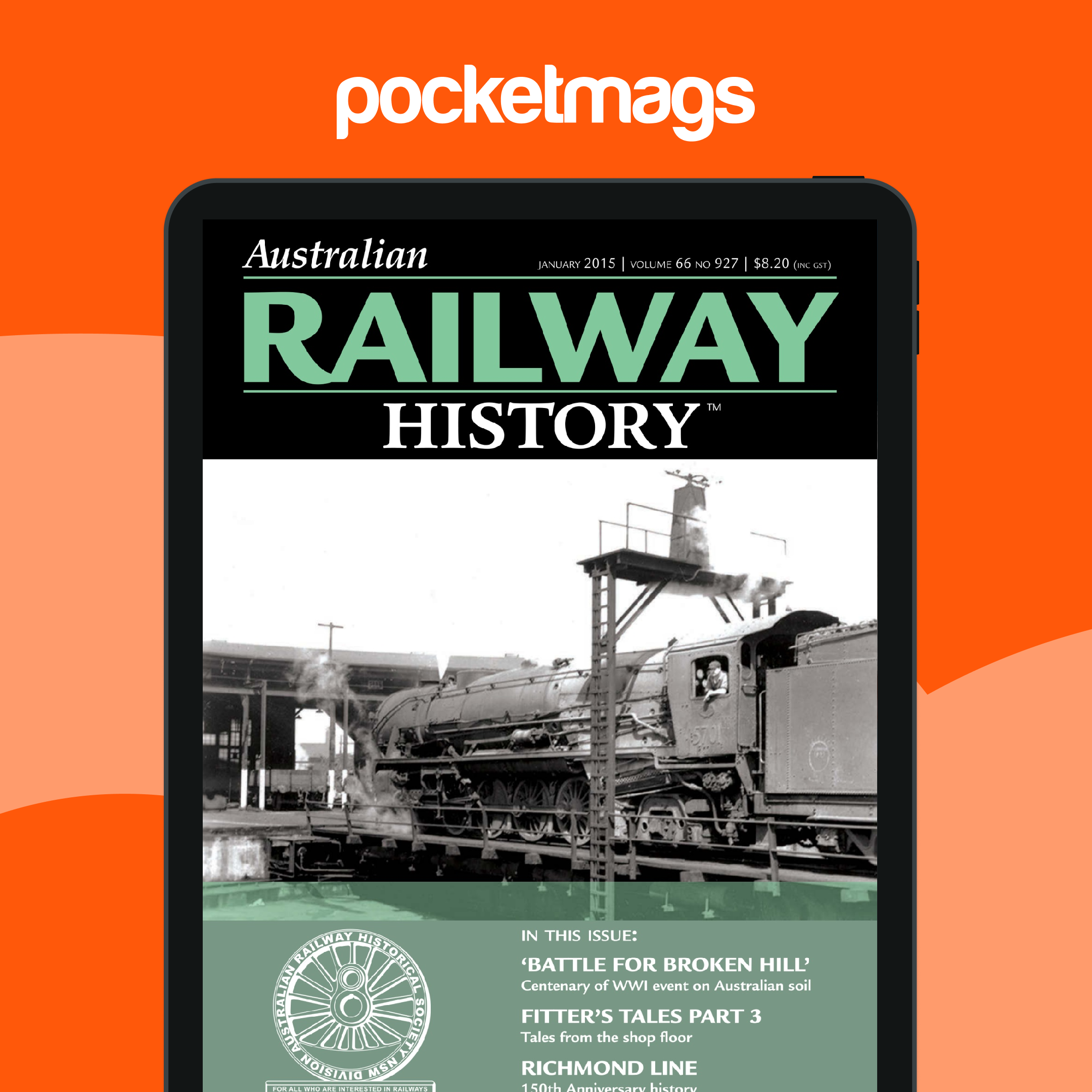 Australian Railway History Magazine - January 2015 Edición anterior