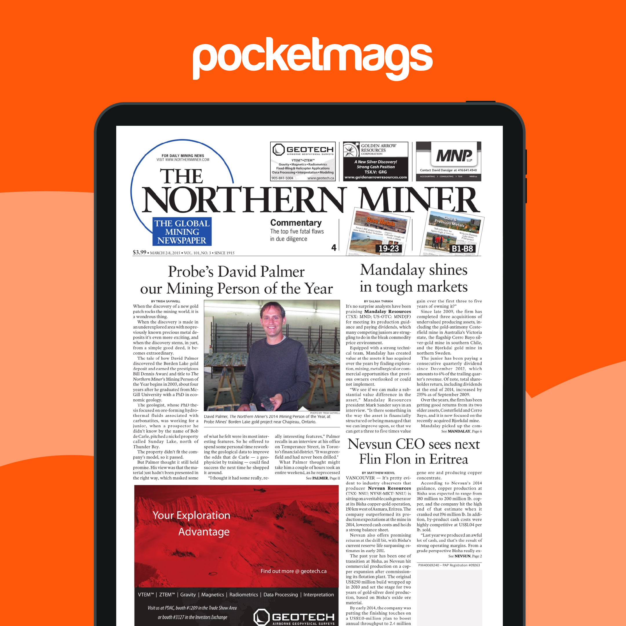 The Northern Miner Magazine - Vol. 101 No. 3 Edición anterior