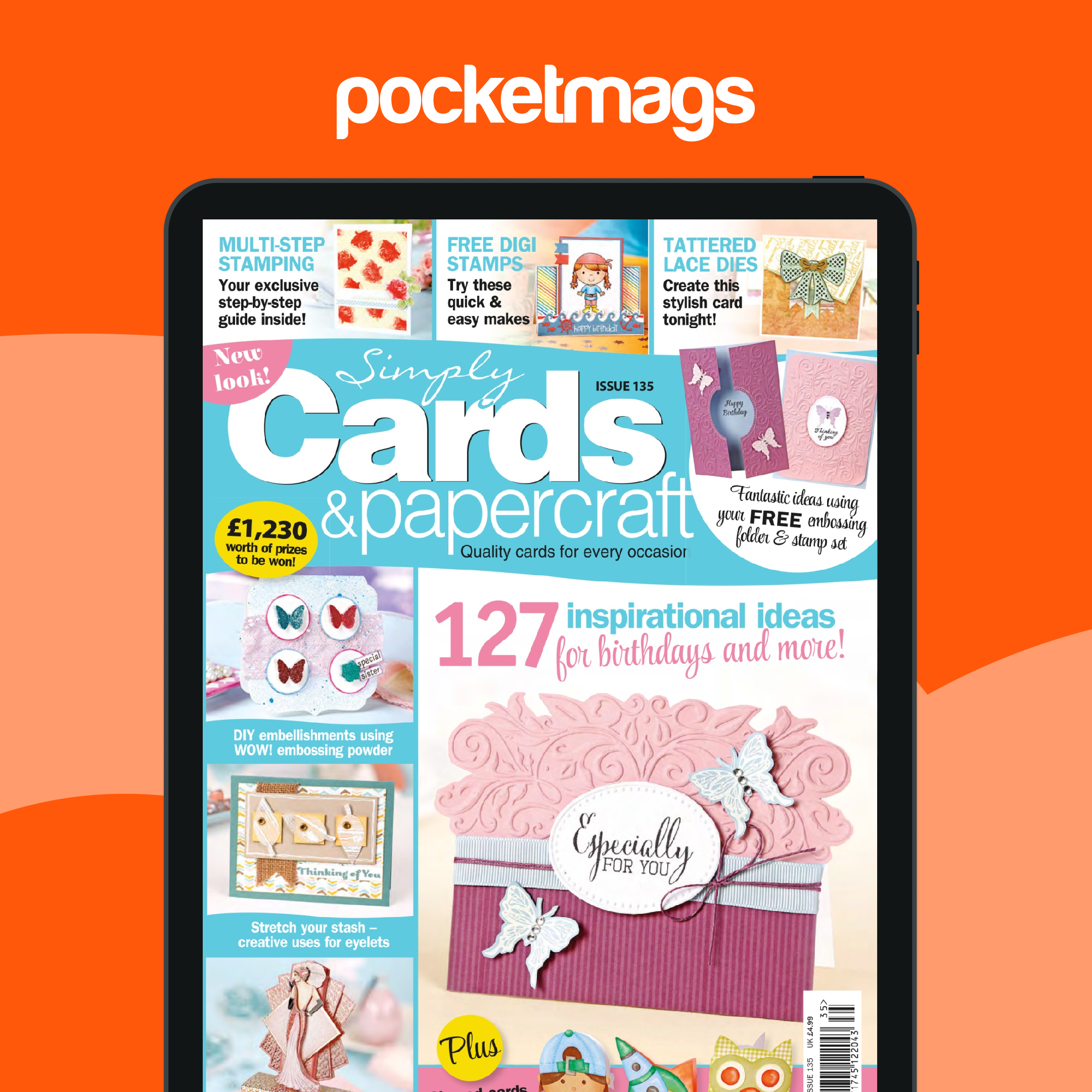 Simply Cards & Papercraft Magazine - 135 Back Issue