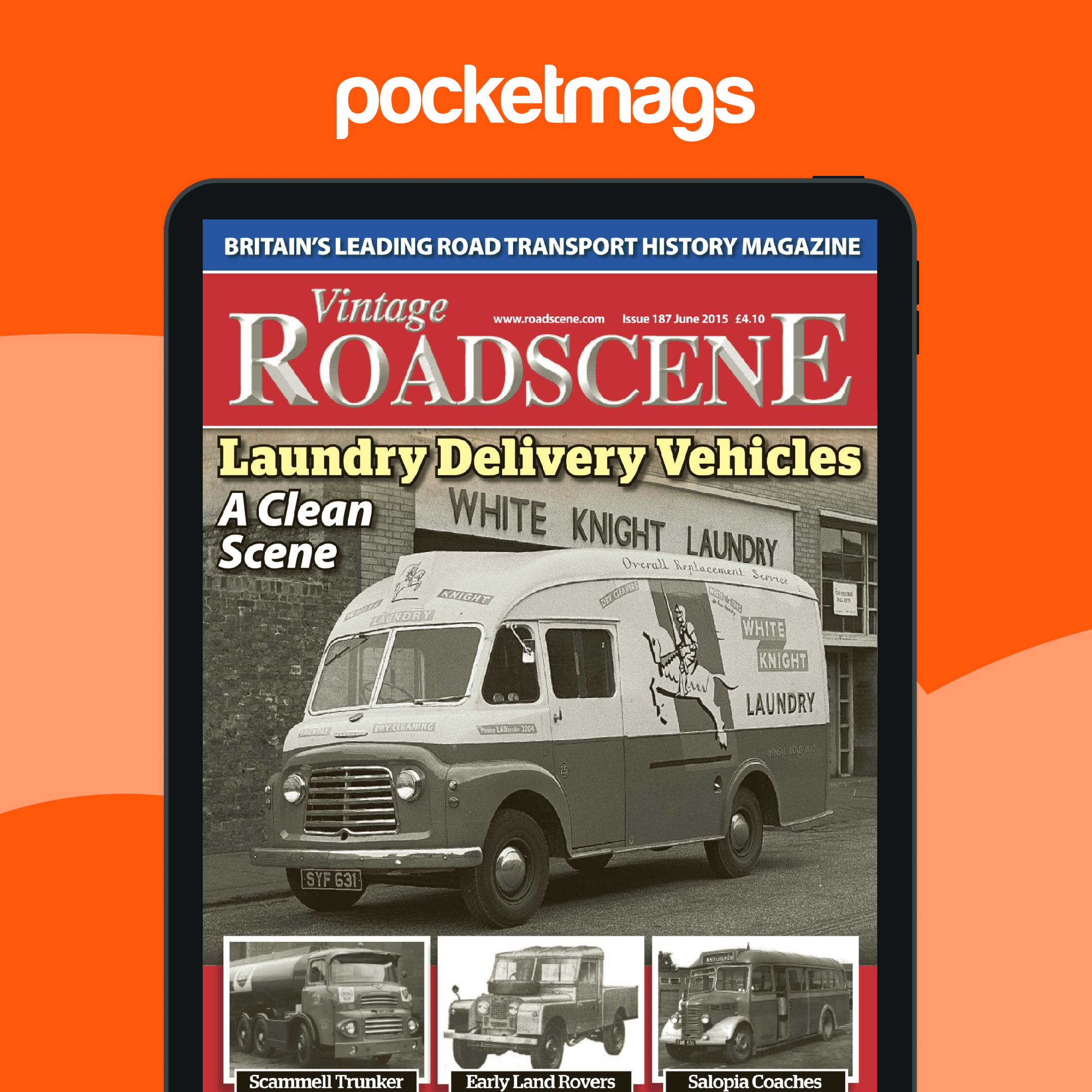 Vintage Roadscene Magazine - No.187 Laundry Delivery Vehicles Back Issue