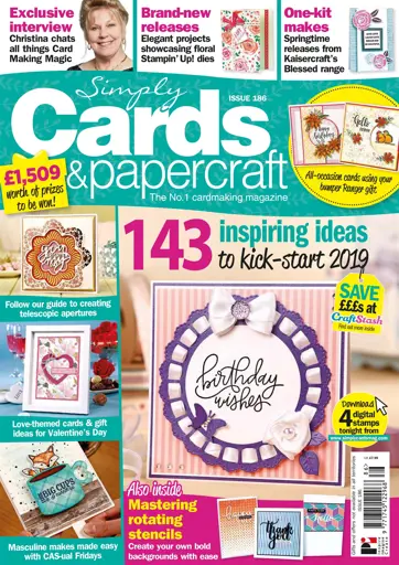 Simply Cards & Papercraft Magazine - Issue 186 Back Issue