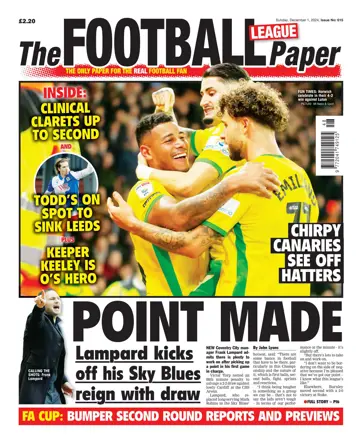 The Football League Paper Magazine - 1st December 2024 Back Issue