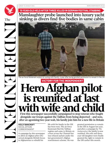The Independent Daily Edition Newspaper - Sunday, August 25, 2024 Back ...