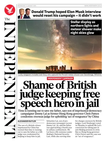 The Independent Daily Edition Newspaper - Wednesday, August 14, 2024 ...