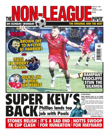 The Non-League Football Paper Magazine - 21 Jan 2024 Back Issue