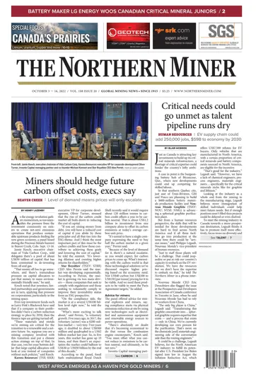 The Northern Miner Magazine - Vol. 108 No. 20 Back Issue